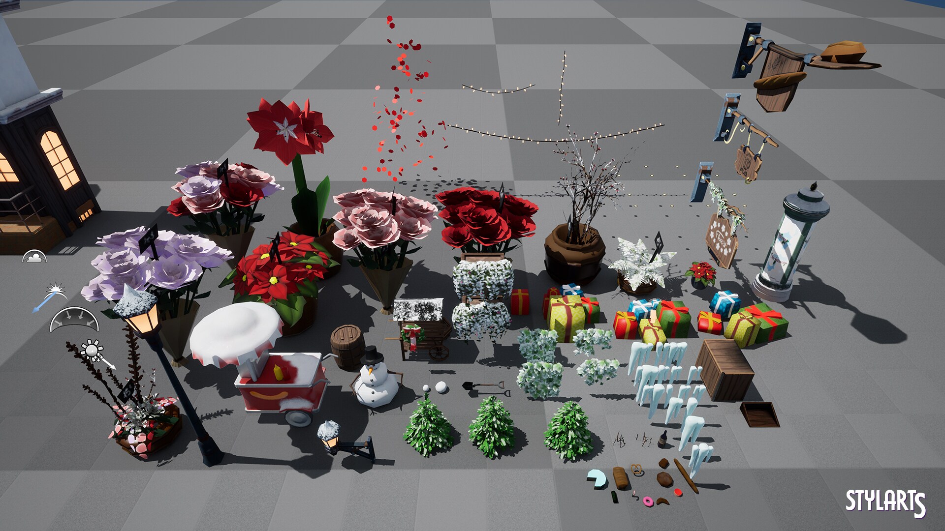 在环境创建的stylized Christmas Mega Bundle 虚幻引擎商城