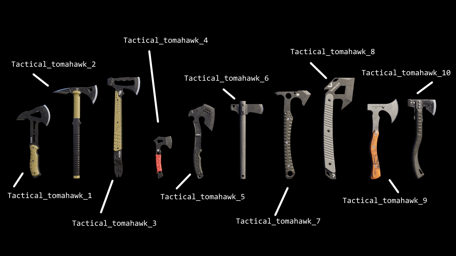 Tactical Melee pack (Tomahawks) in Weapons - UE Marketplace