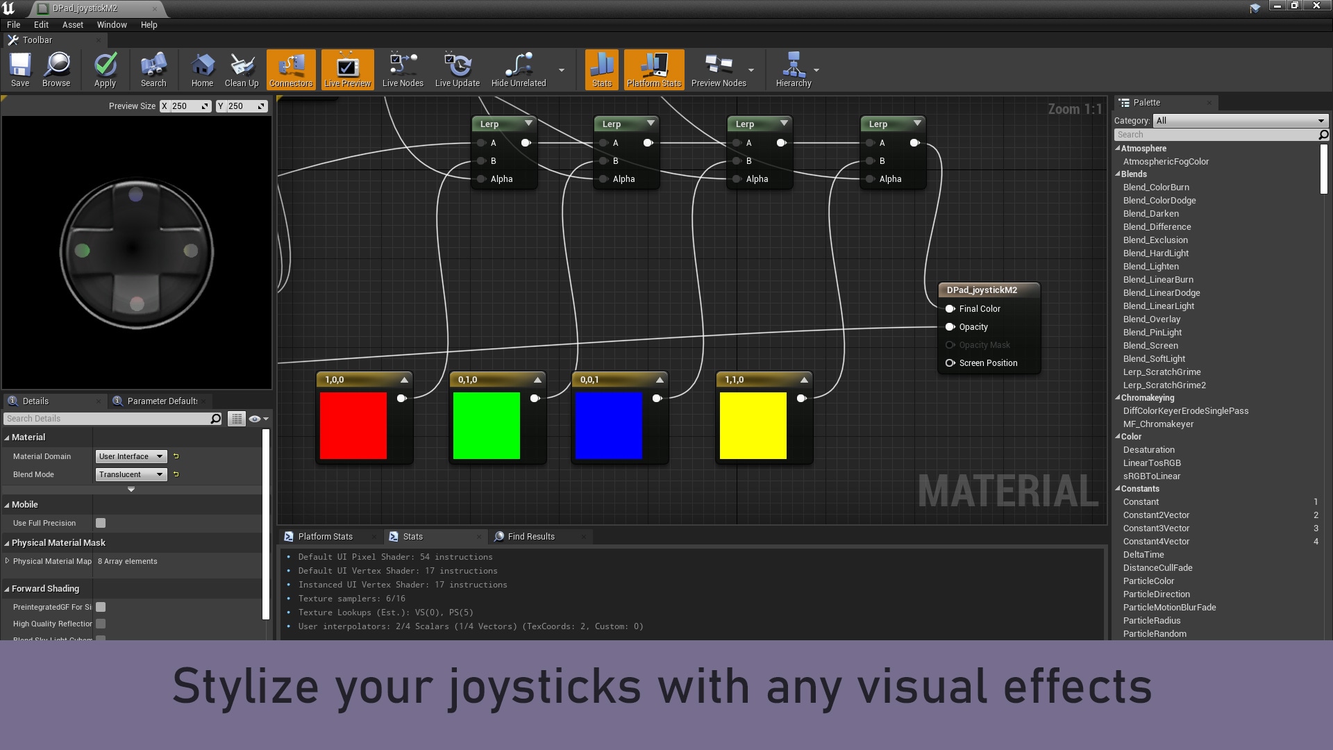 Advanced Virtual Joystick Widget Asset Cloud