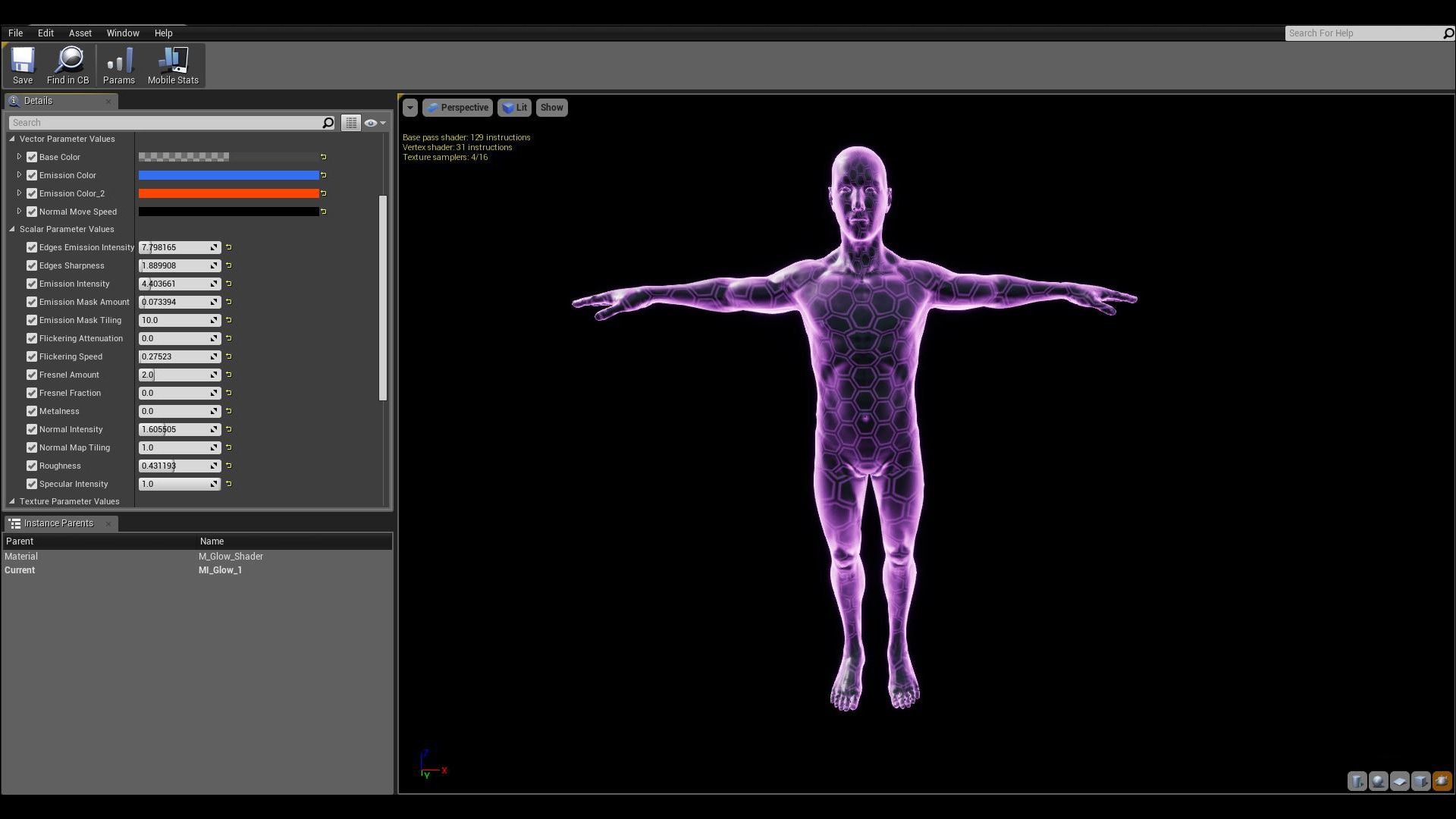 Advanced Glow Shader In Materials Ue Marketplace