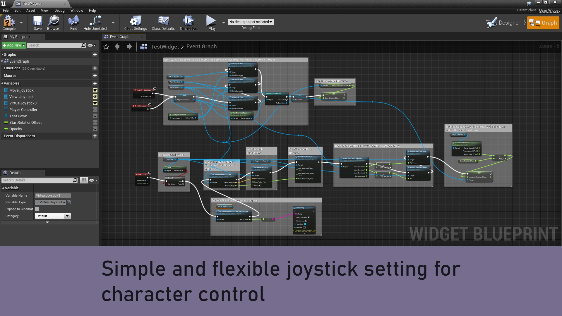 Advanced Virtual Joystick Widget In Code Plugins Ue Marketplace 