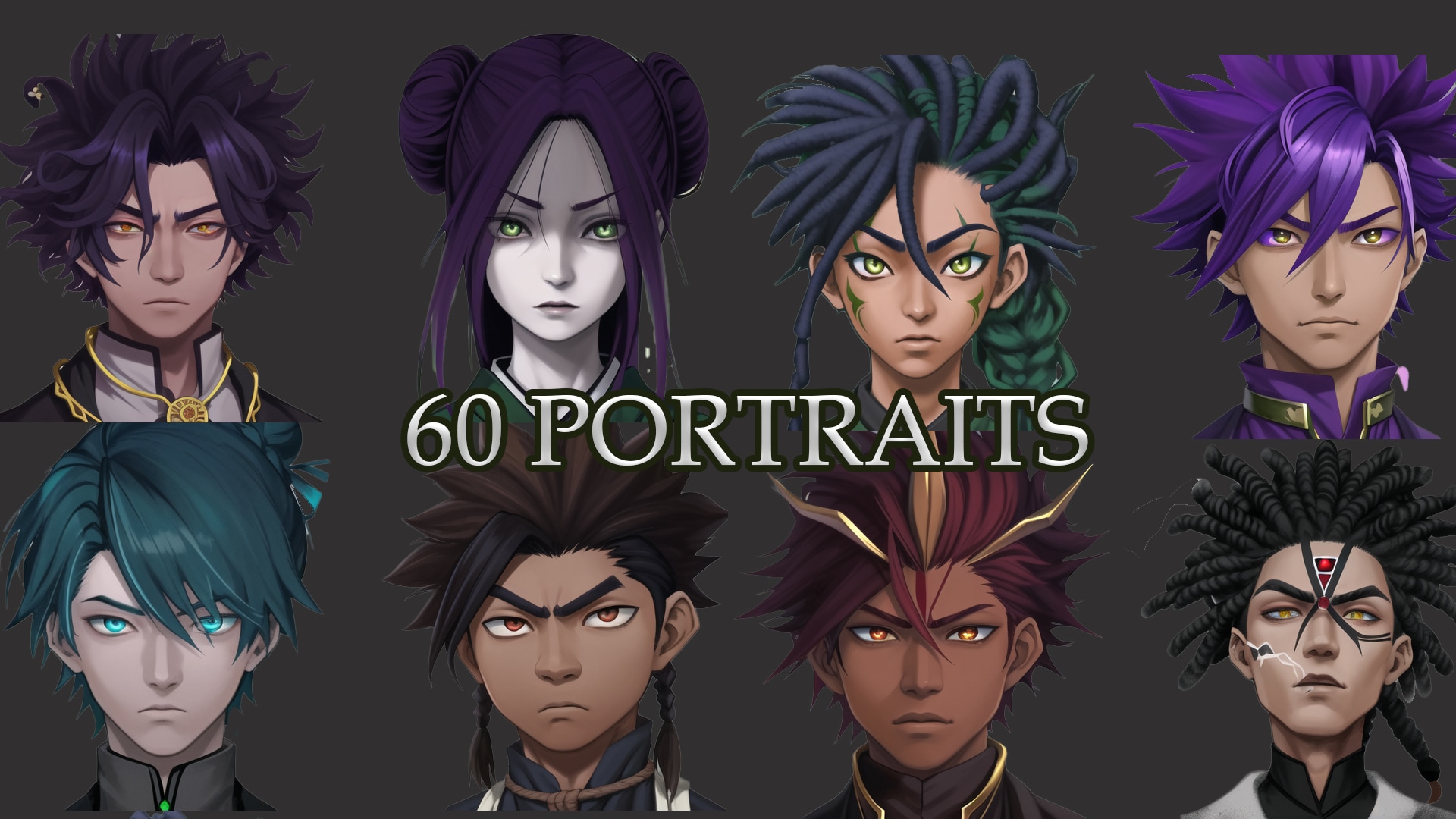 60Anime-Like Portraits Pack X in 2D Assets - UE Marketplace