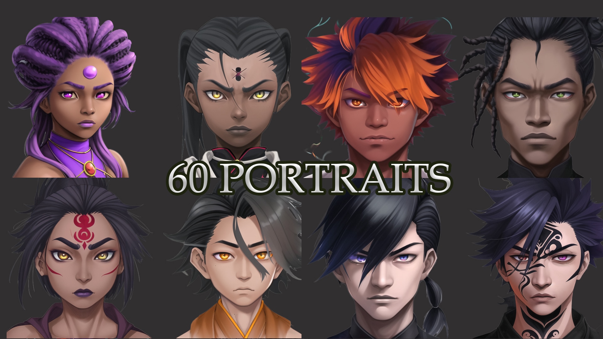 60Anime-Like Portraits Pack X in 2D Assets - UE Marketplace