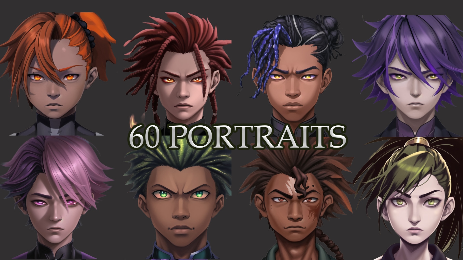 60Anime-Like Portraits Pack X in 2D Assets - UE Marketplace