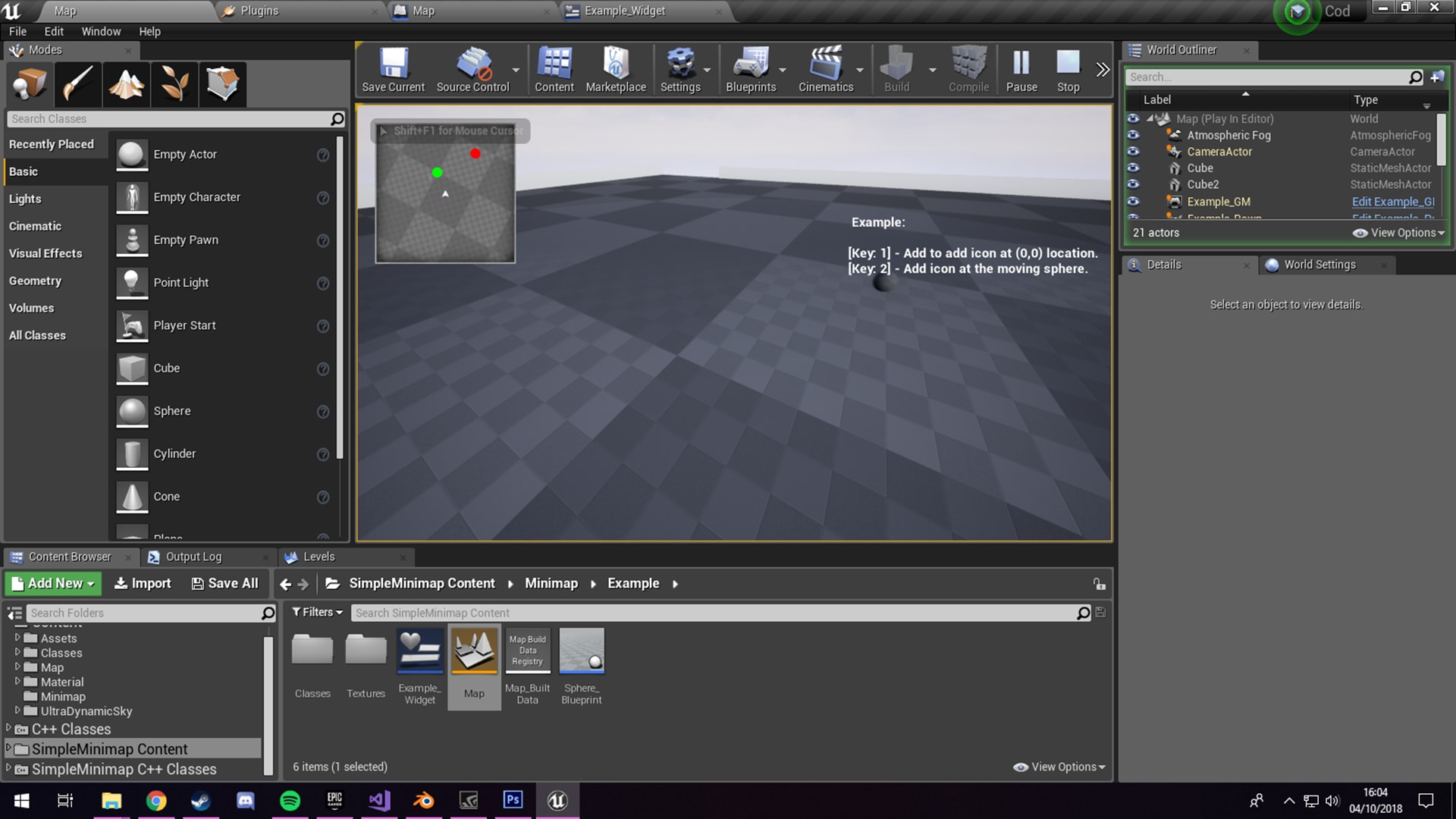 Simple Minimap in Code Plugins - UE Marketplace