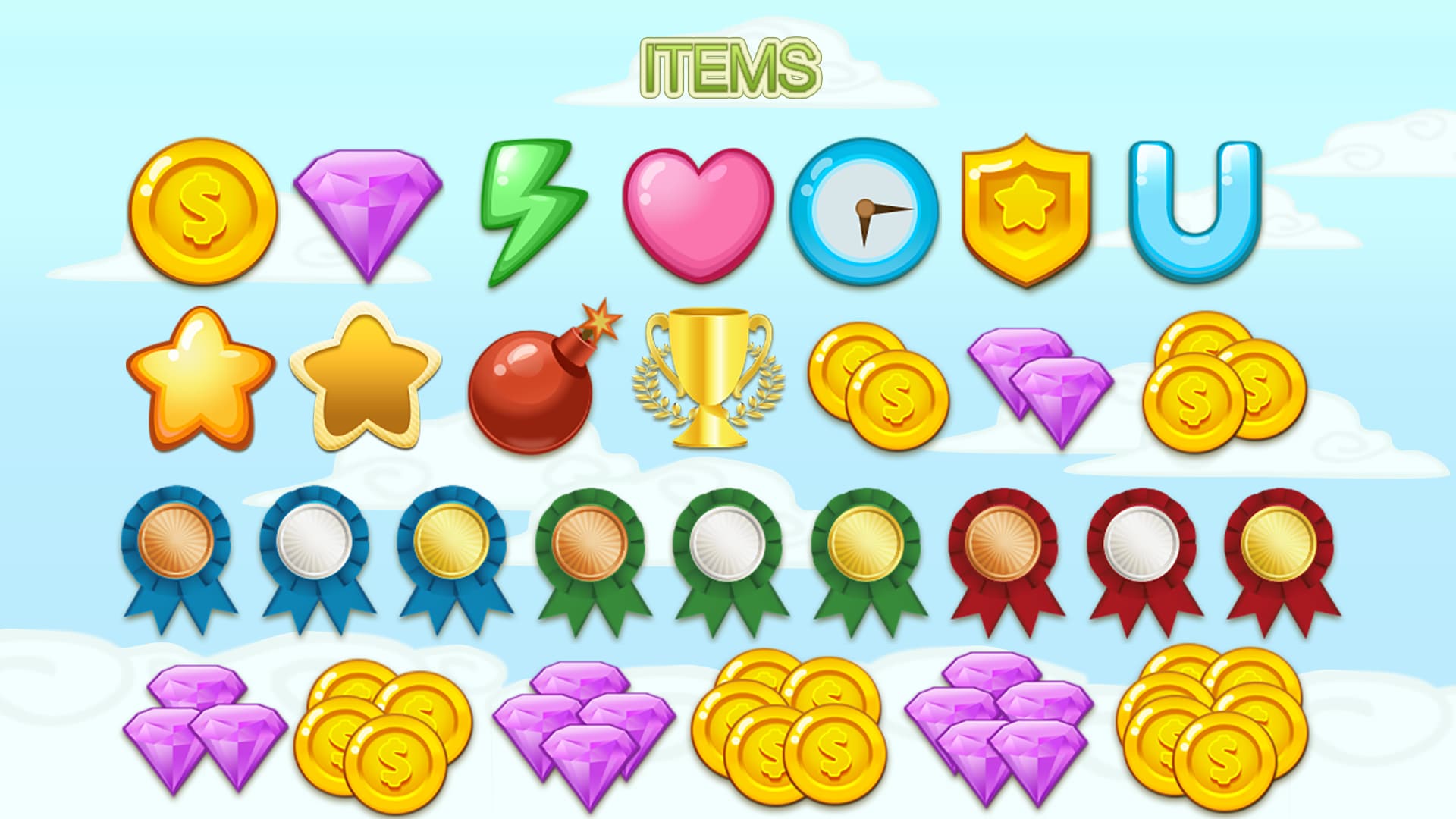 4500 Cartoon GUI Textures in 2D Assets - UE Marketplace