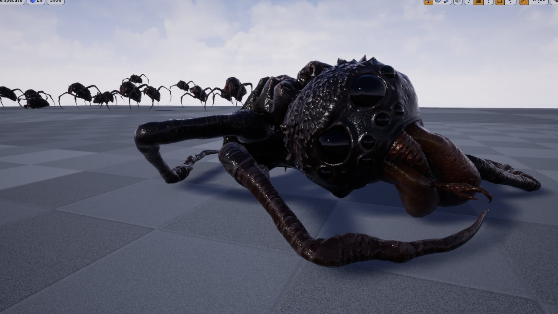 Alien Creature - Night Widow + 16 animations in Characters - UE Marketplace