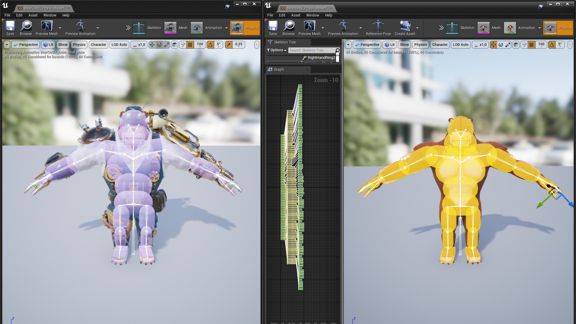 在角色创建的[RPG Animset 2PACK] Steampunk Bear & Beaver - Fight & Movement ...
