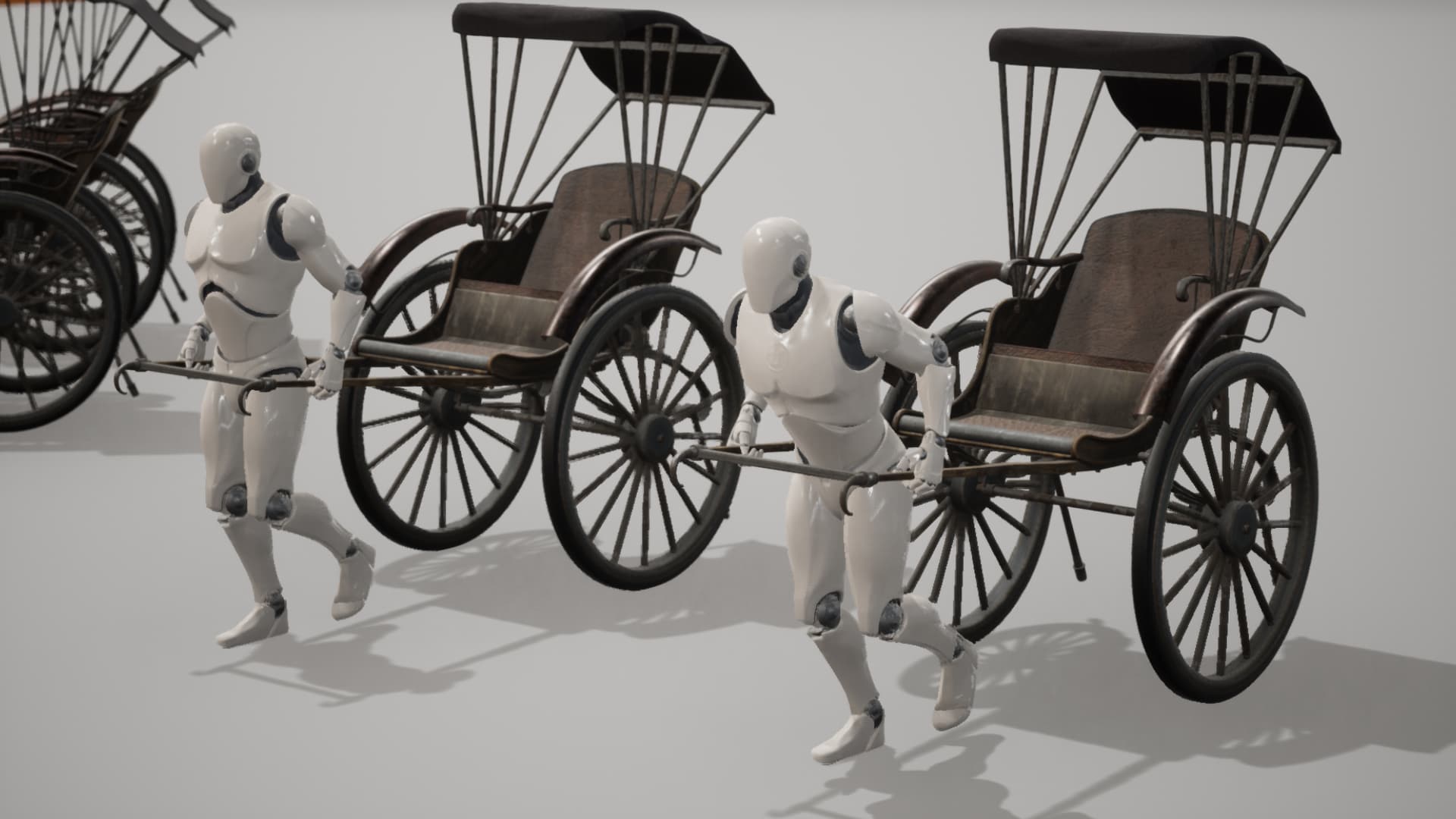 Human Wagon Rickshaw With Animations in Animations - UE Marketplace