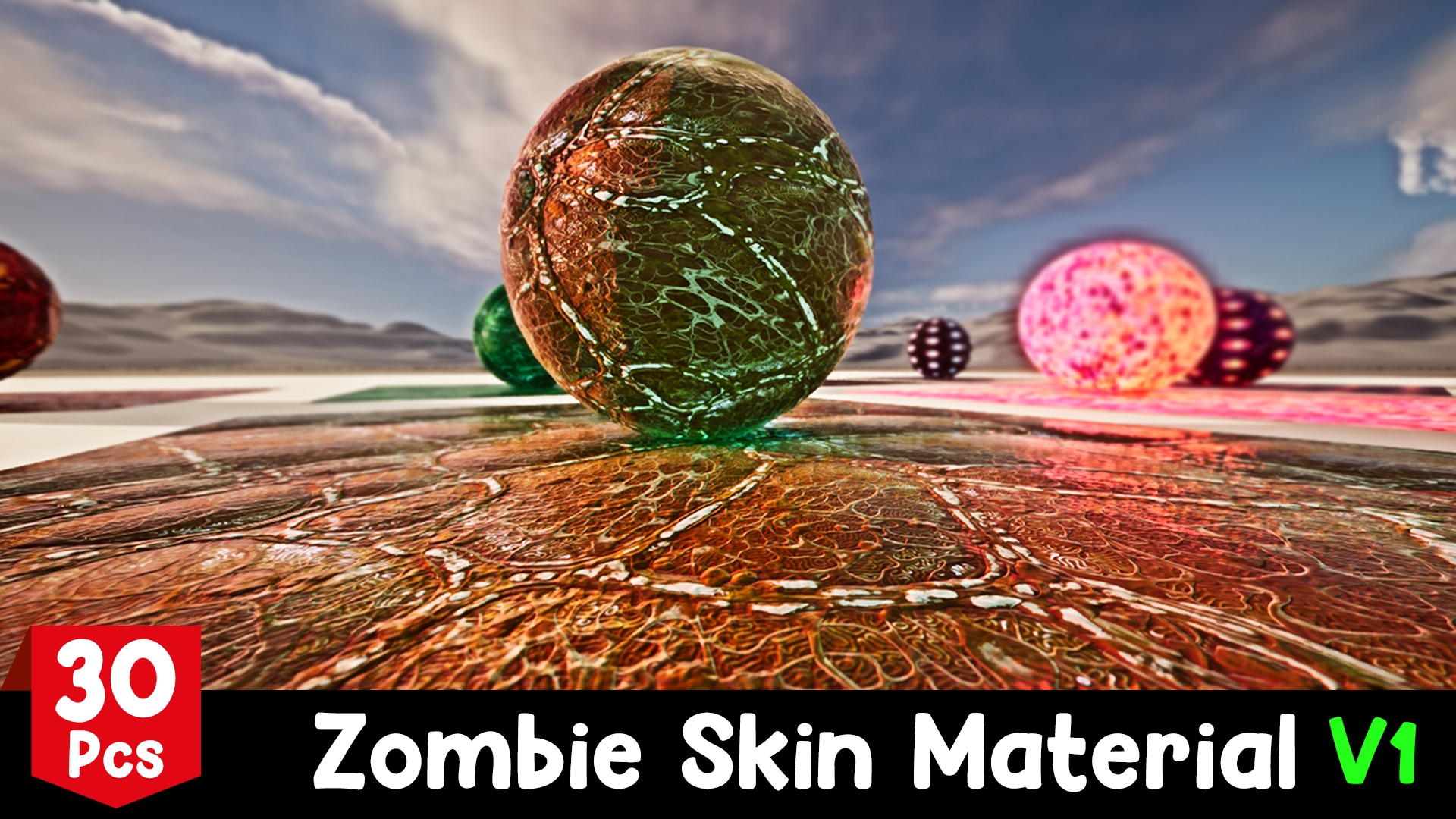 Zombie Skin Material Pack V1 - 30 Pcs 4K Tileable Material, 카테고리 머티리얼 ...