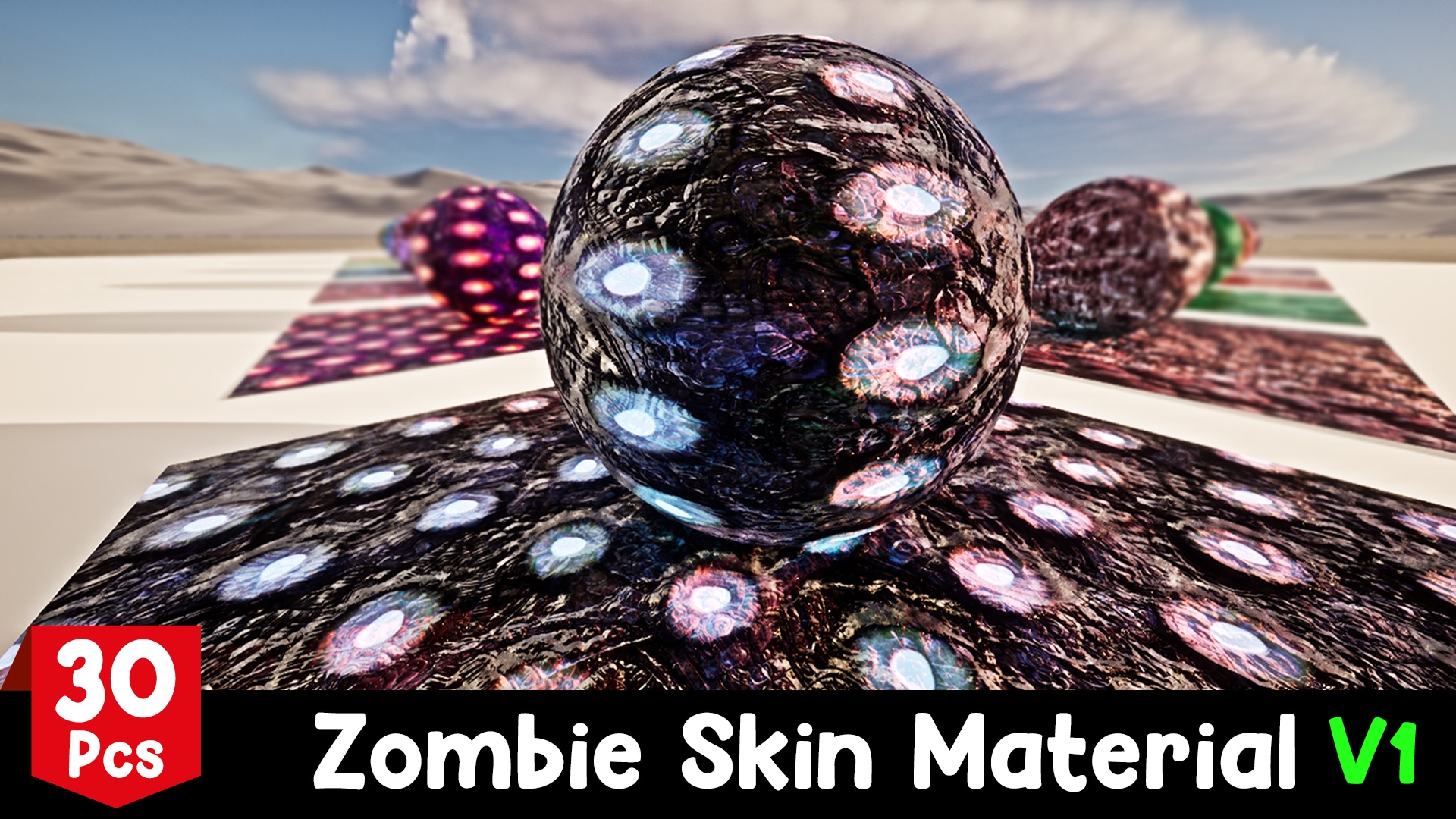 Zombie Skin Material Pack V1 - 30 Pcs 4K Tileable Material in Materials ...