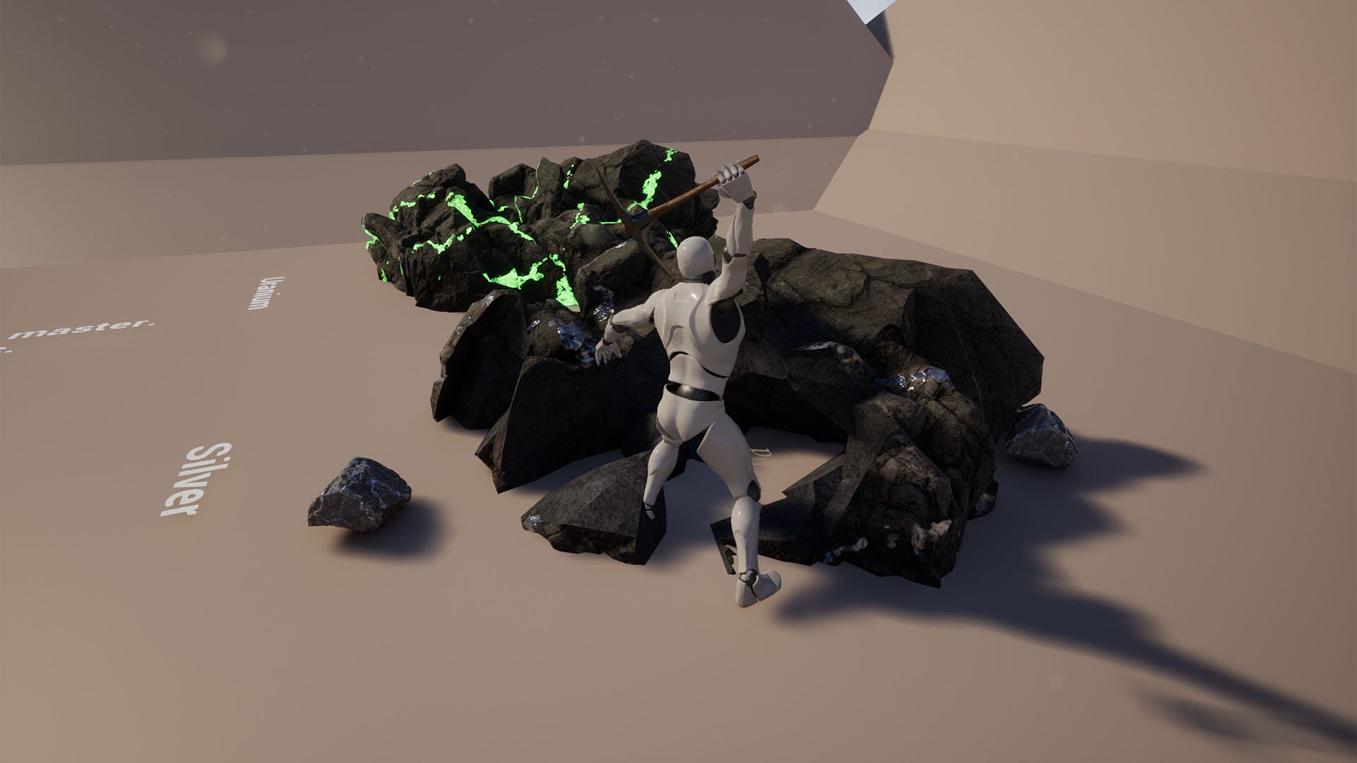 Chaos based Mineable and interactive Rocks with spawning ores V1 in Blueprints - UE Marketplace