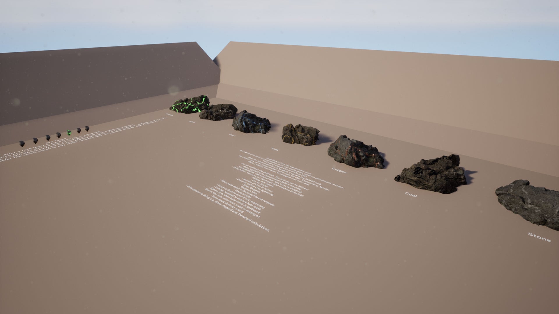 Chaos based Mineable and interactive Rocks with spawning ores V1 in Blueprints - UE Marketplace