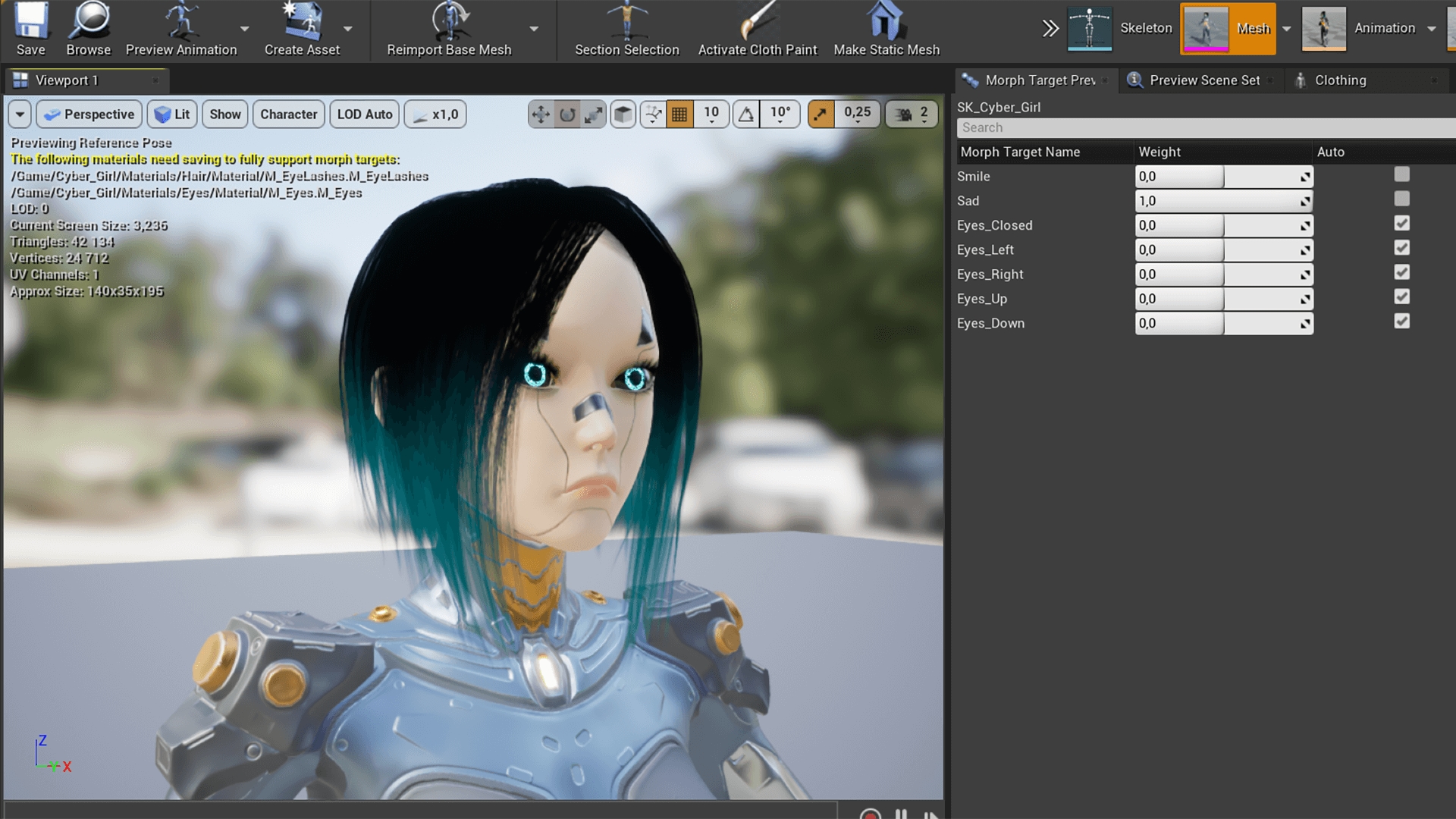 Cyber Girl Game Ready Model in Characters - UE Marketplace