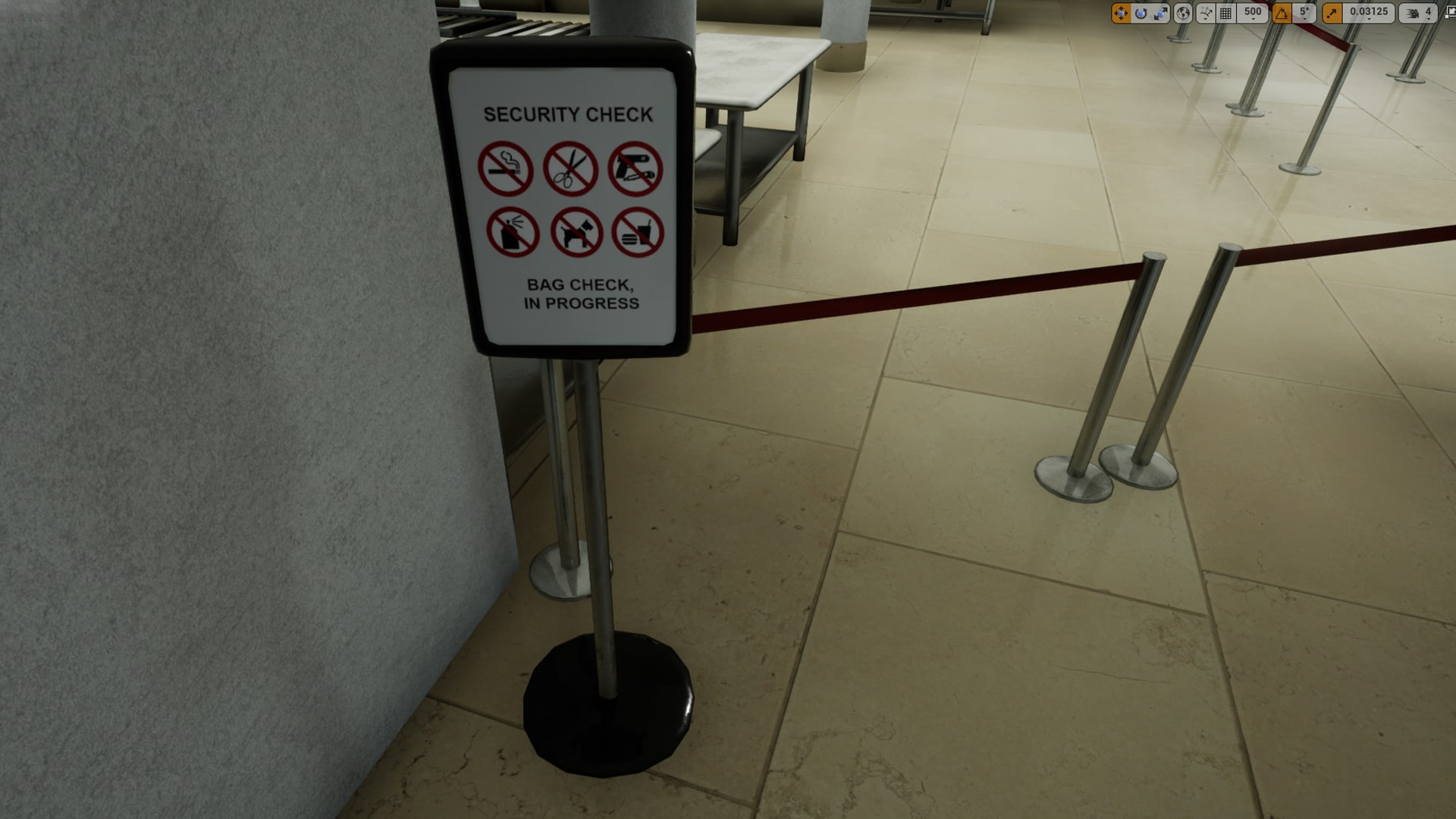 Security Check in Props - UE Marketplace