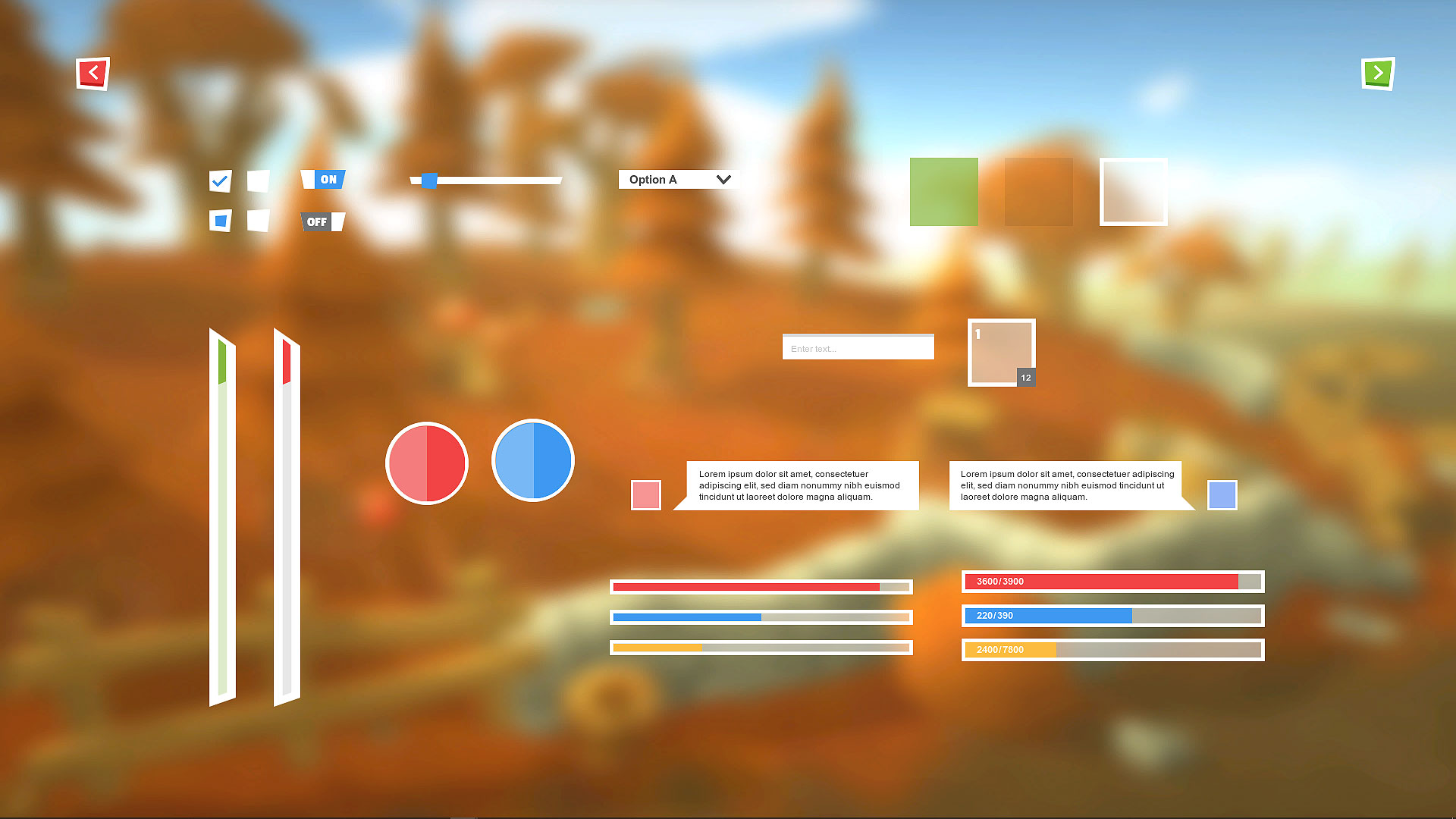 CARTOON, CLEAN GUI / UI KIT + WIDGETS + ICONS + PSD SOURCES