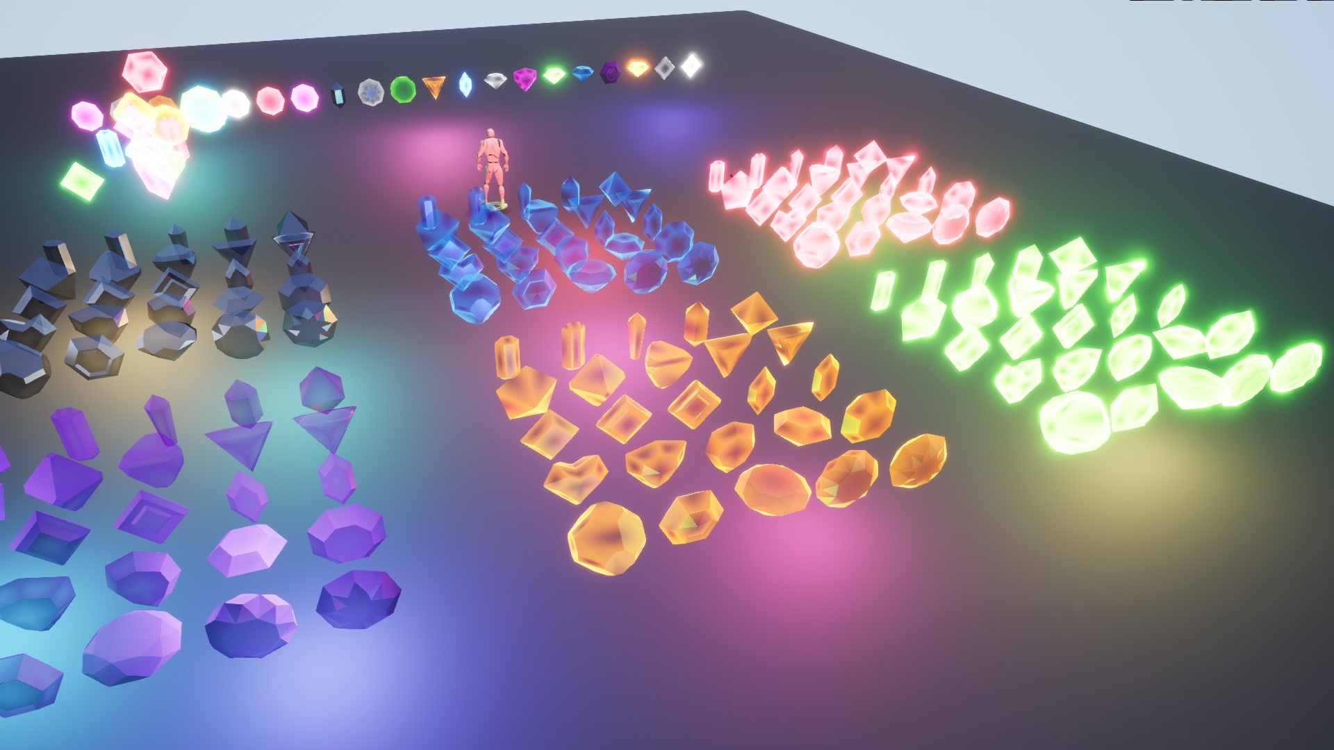 Animated gems in Props - UE Marketplace