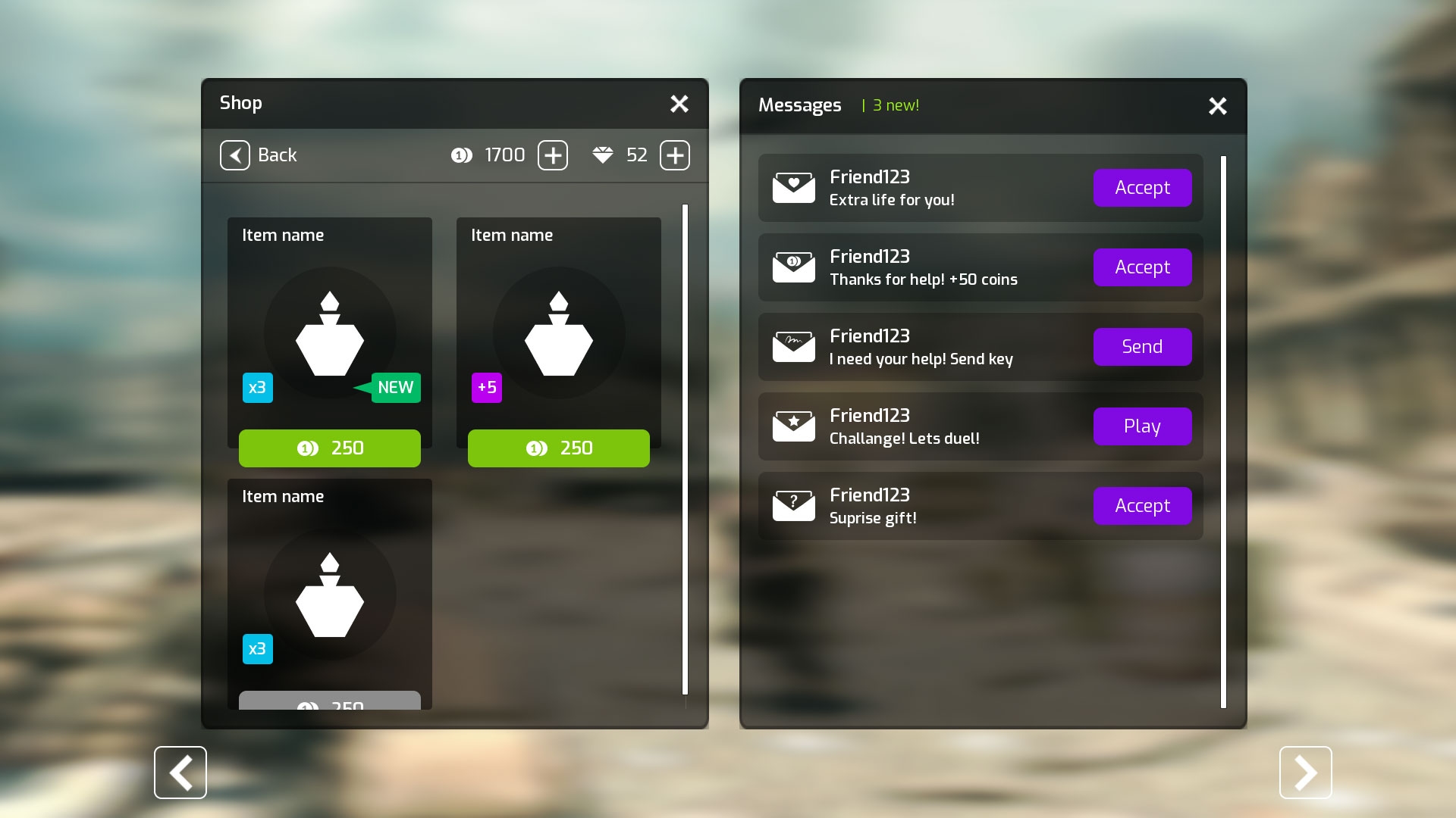 Flat Minimalist GUI / UI KIT in 2D Assets - UE Marketplace