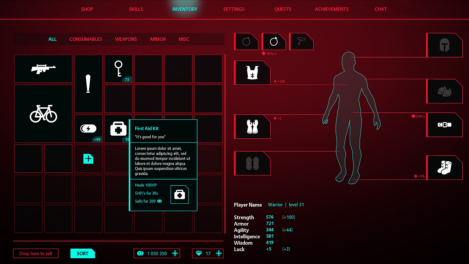 Cyberpunk complete GUI / UI Kit - 86 widgets, over 1300 PNG, editable ...
