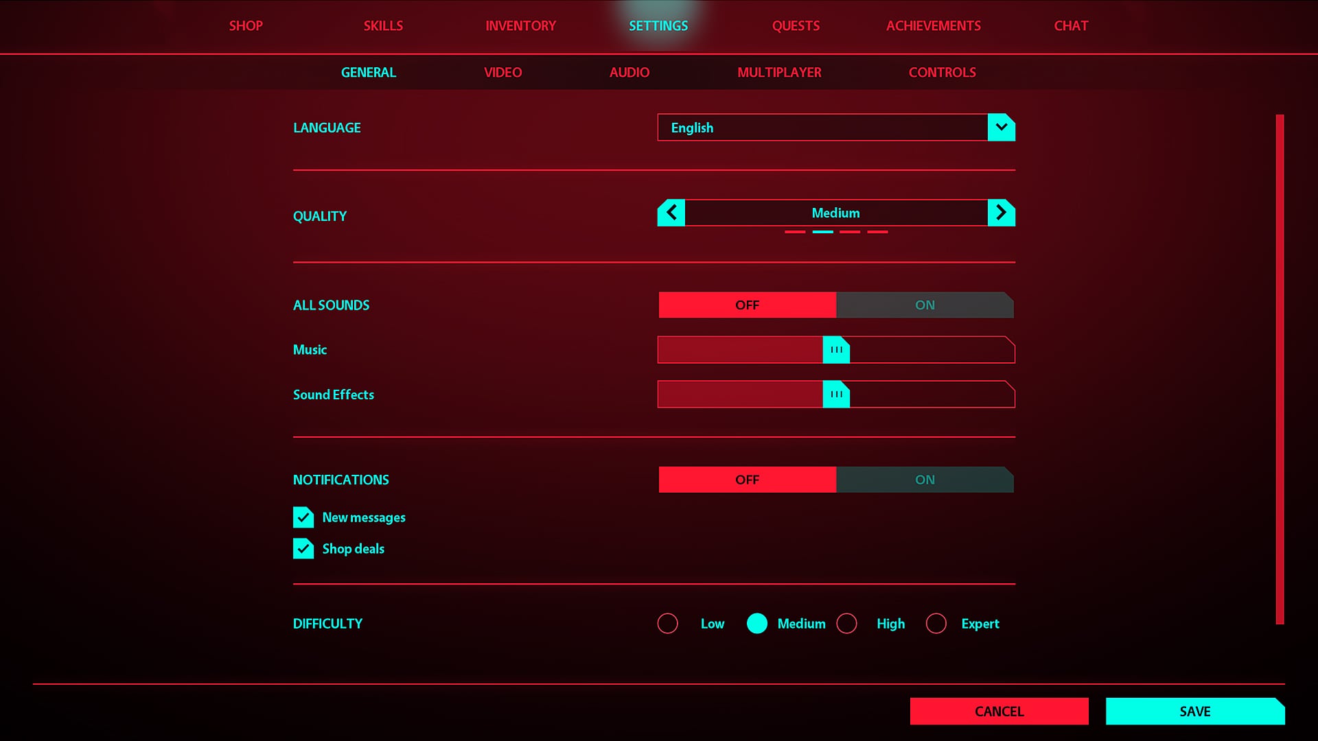 Cyberpunk complete GUI / UI Kit - 86 widgets, over 1300 PNG, editable ...