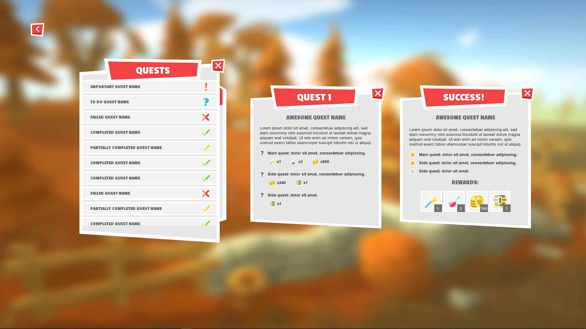CARTOON, CLEAN GUI / UI KIT + WIDGETS + ICONS + PSD SOURCES