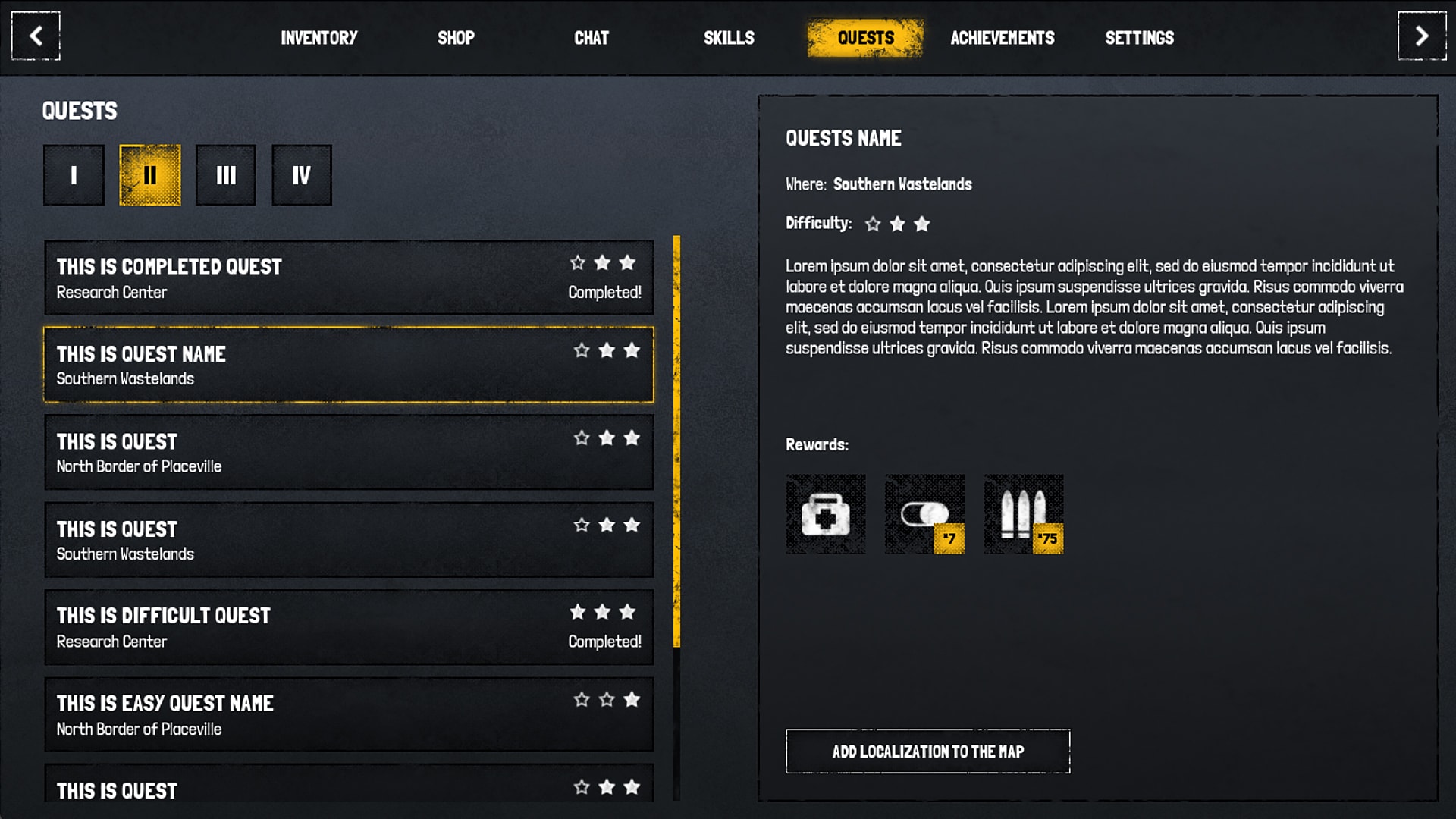 Grunge / Military / Horror Dark GUI / UI KIT (CommonUI) + psd/ai source ...