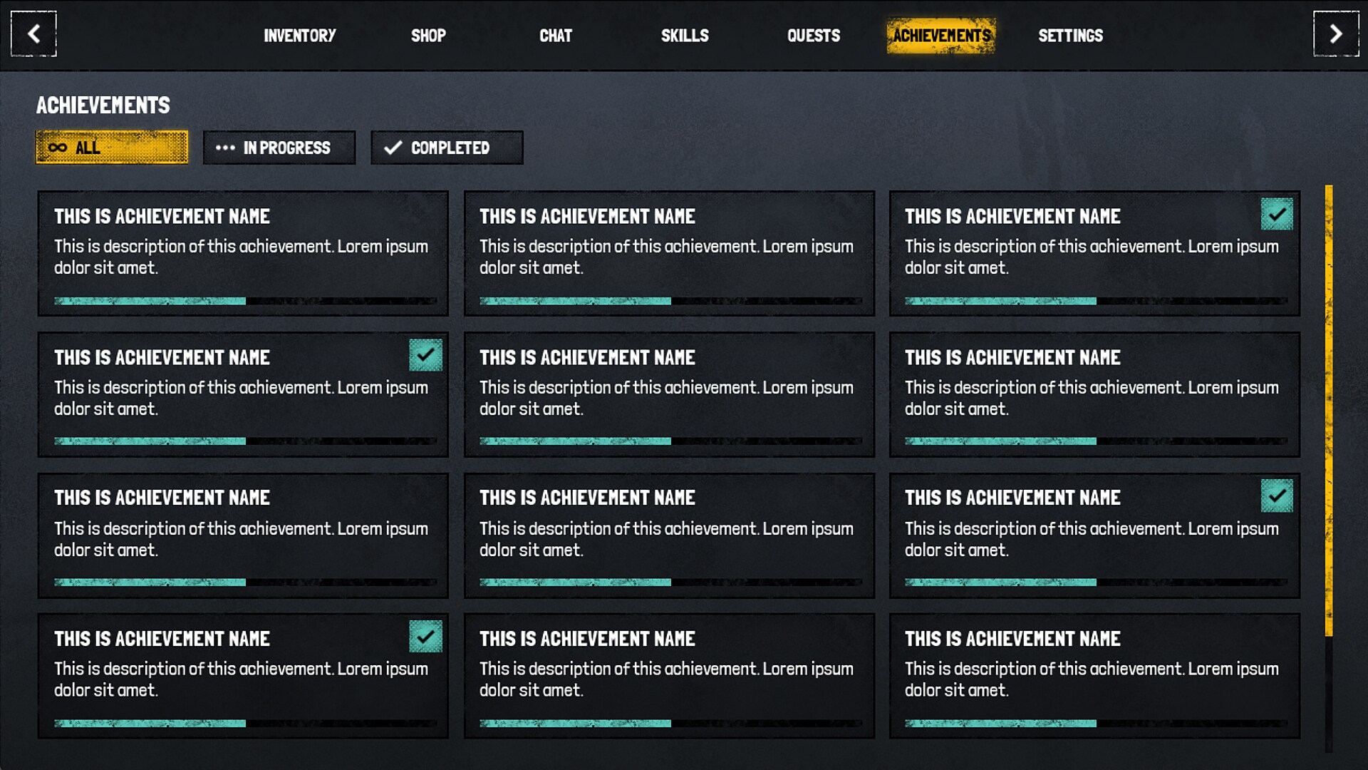 Grunge / Military / Horror Dark GUI / UI KIT (CommonUI) + psd/ai source ...