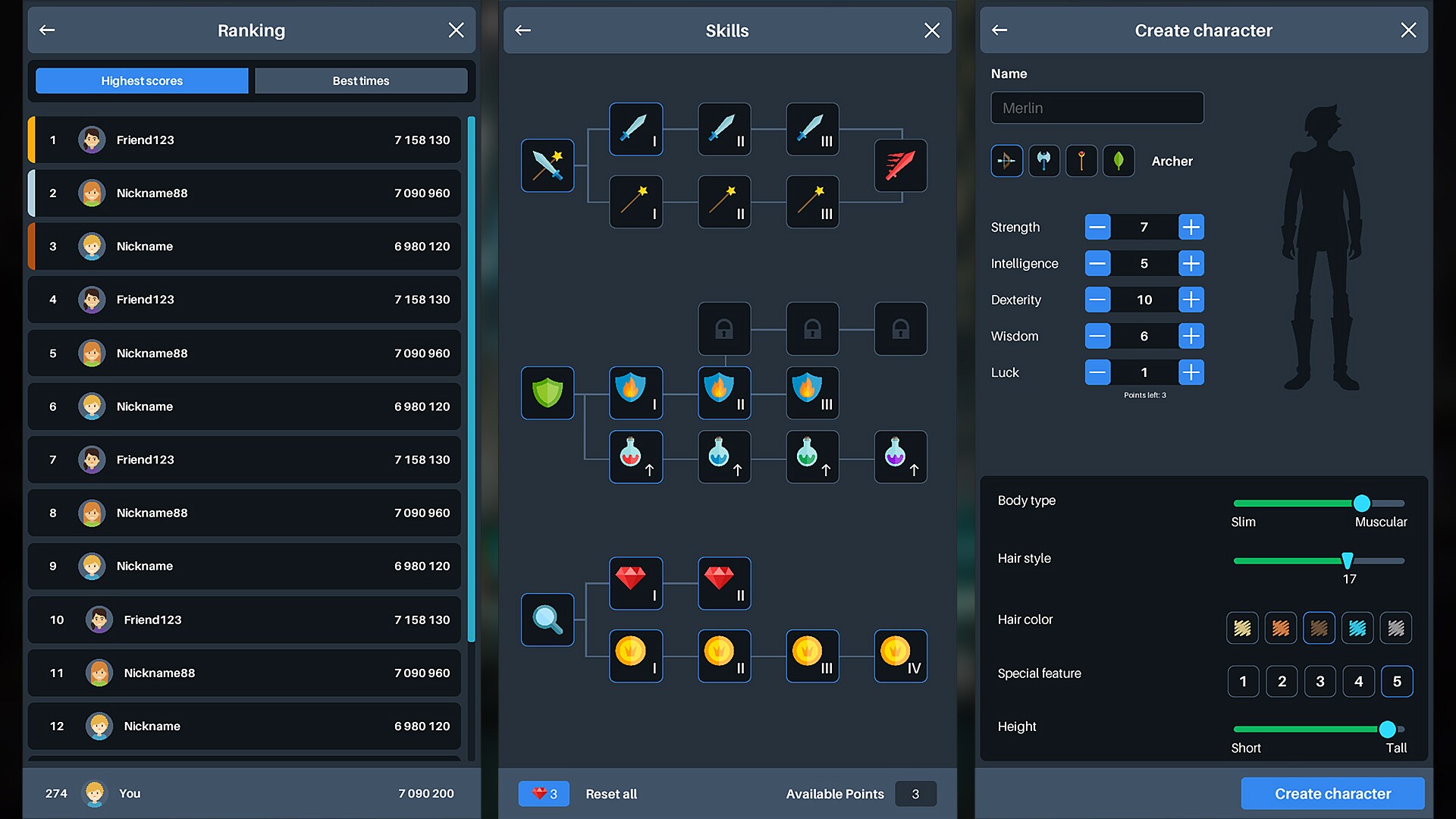 Dark Gui Ui Main Menu Pro Kit Complete Solution：2dアセット Ue マーケットプレイス