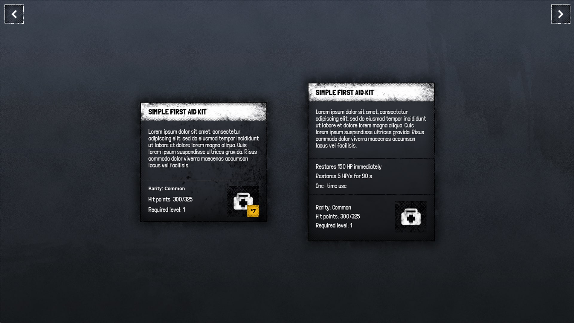Grunge / Military / Horror Dark GUI / UI KIT (CommonUI) + psd/ai source ...