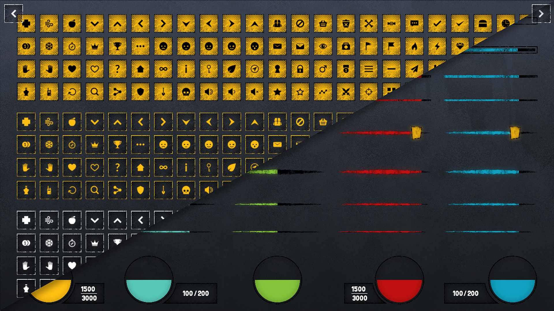 Grunge / Military / Horror Dark GUI / UI KIT (CommonUI) + psd/ai source ...