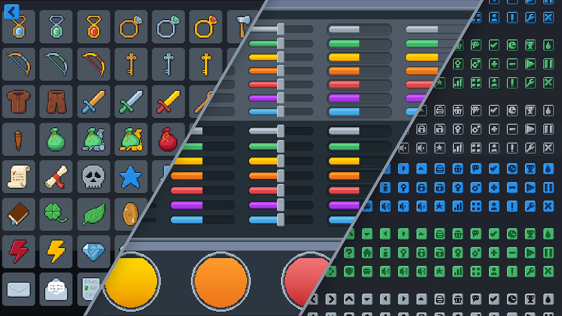 Pixel Art GUI 2 - CommonUI / Main Menu in 2D Assets - UE Marketplace