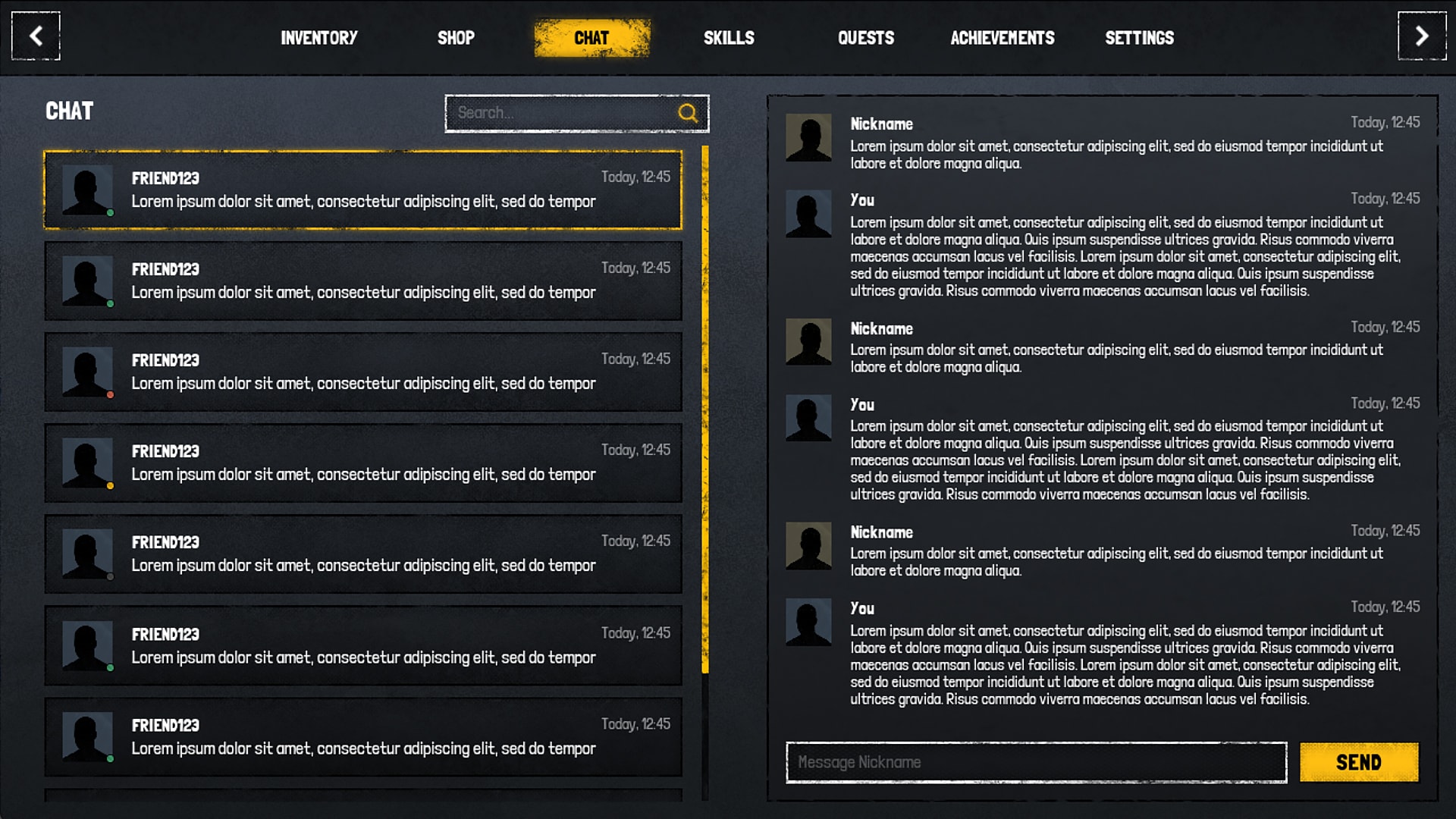 Grunge / Military / Horror Dark GUI / UI KIT (CommonUI) + psd/ai source files, 카테고리 2D 애셋 - UE ...