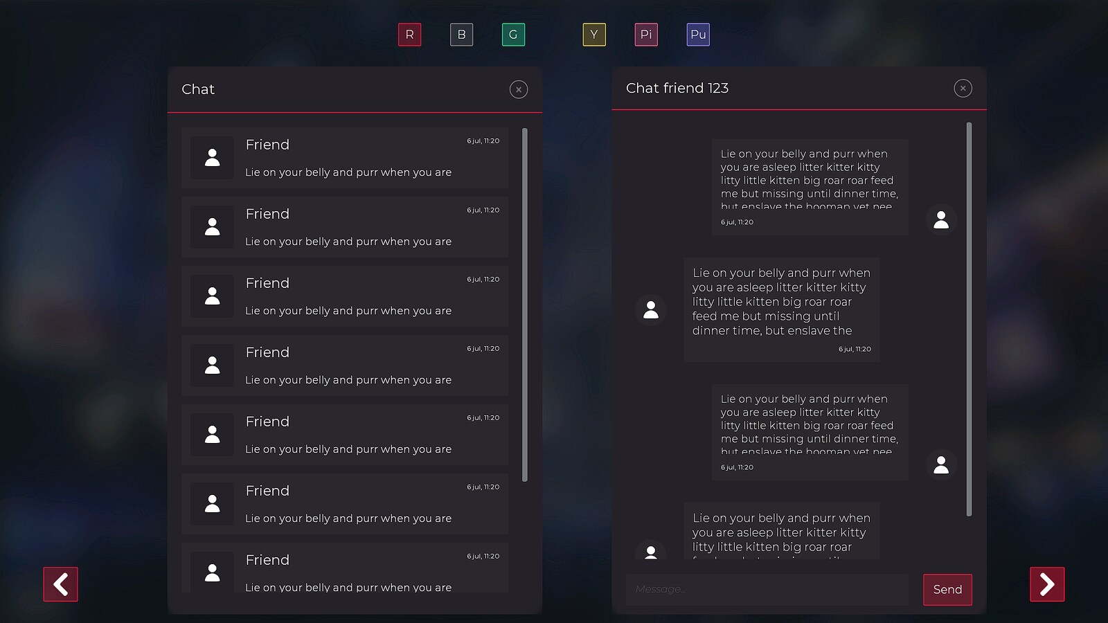 Flat Dark Gui Ui Kit 5 Color Themes In 2d Assets Ue Marketplace