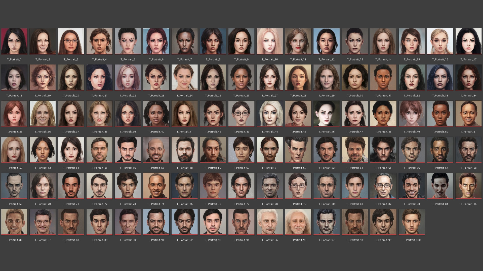 Character Portraits in 2D Assets - UE Marketplace