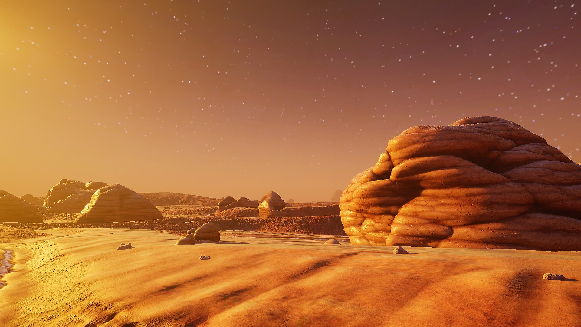 Smooth Alien Rock Formations – ASSET CLOUD