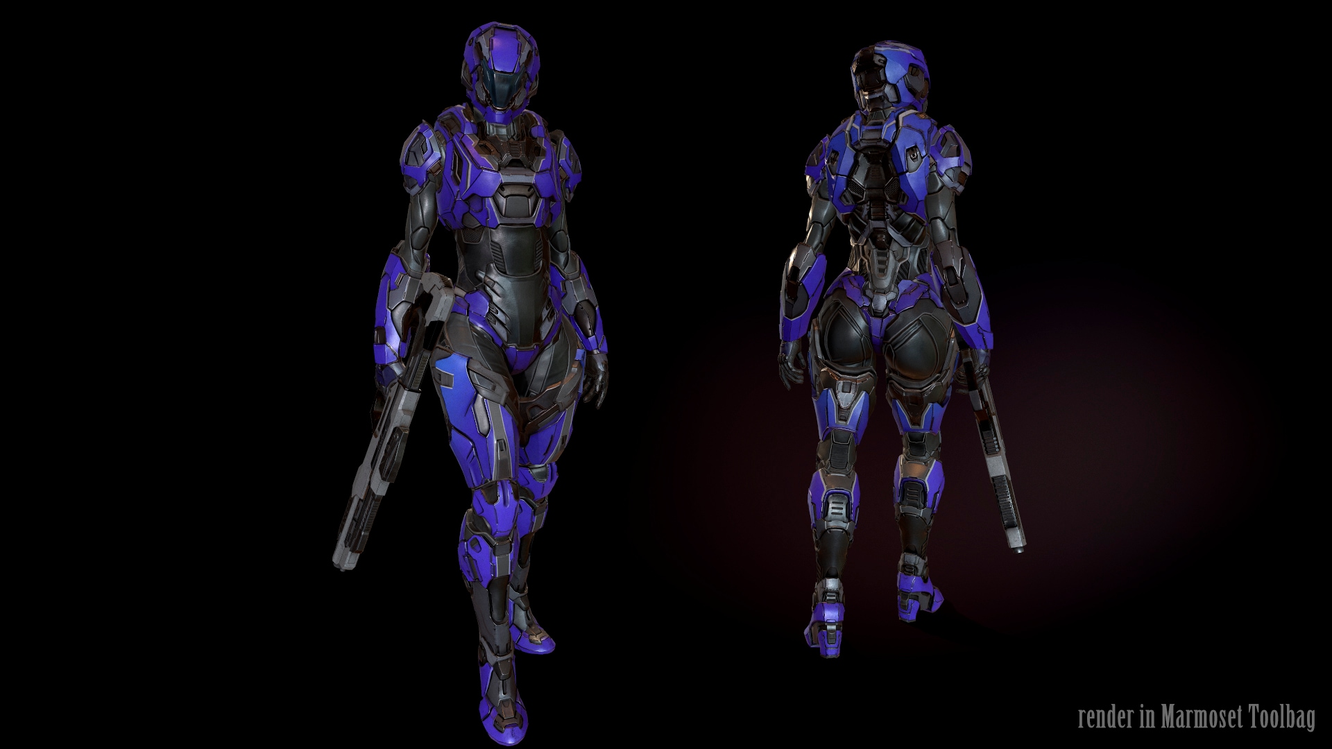 在角色创建的sci Fi Girl 3 虚幻引擎商城