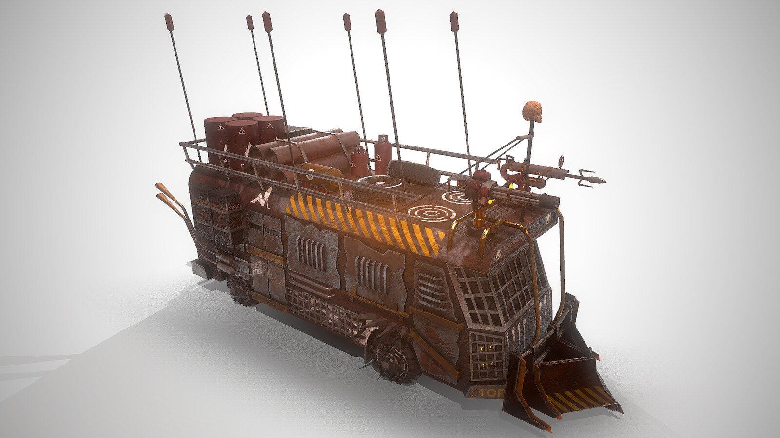 Post Apocalyptic Bus in Props - UE Marketplace