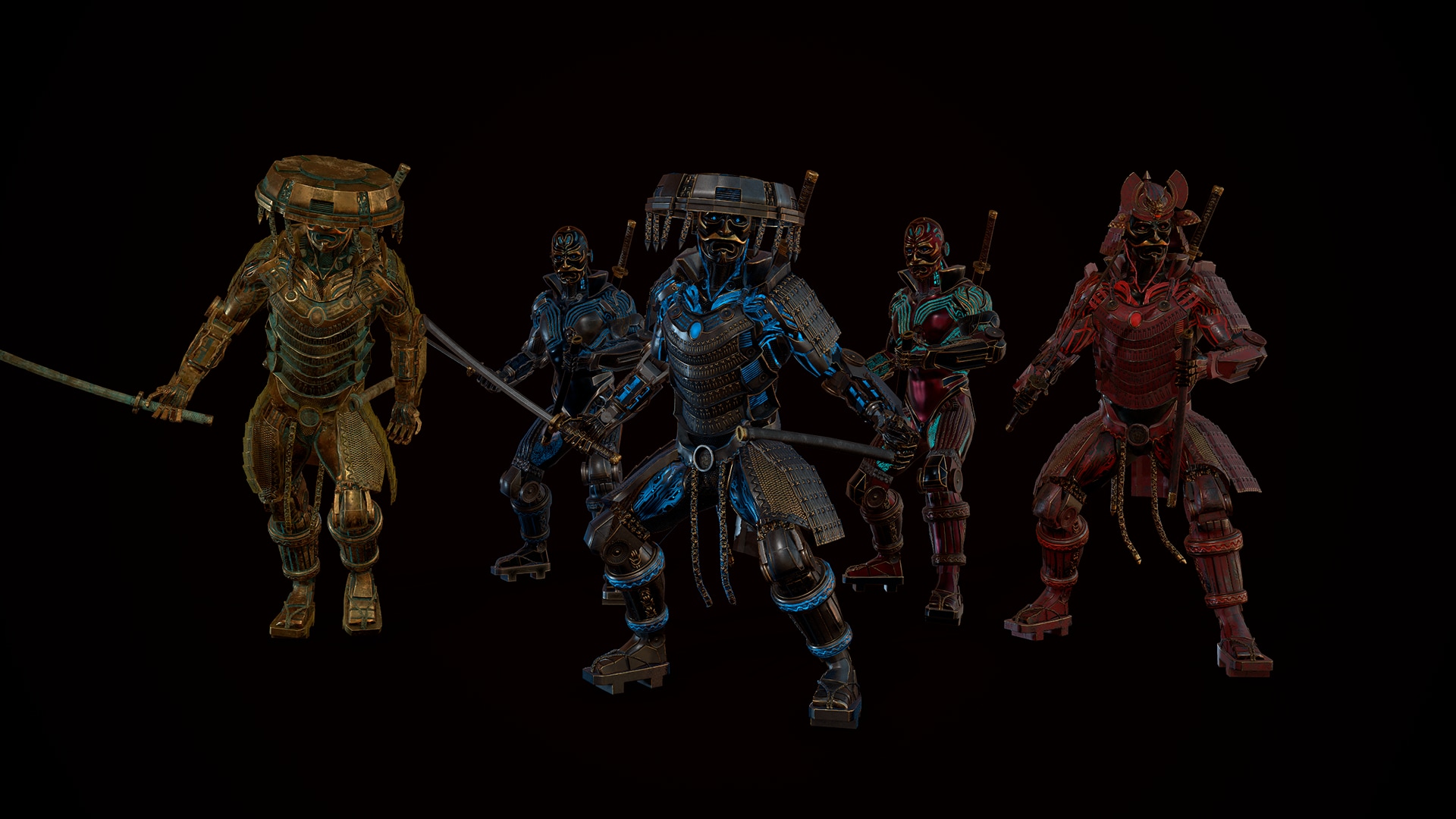 Cyborg Samurai in Characters - UE Marketplace