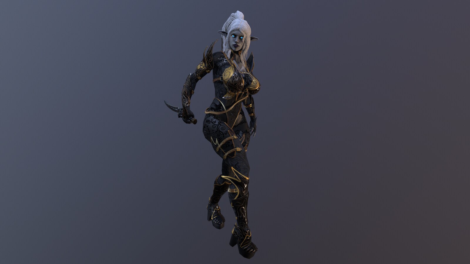 Dark ELF Assassin Female in Characters - UE Marketplace