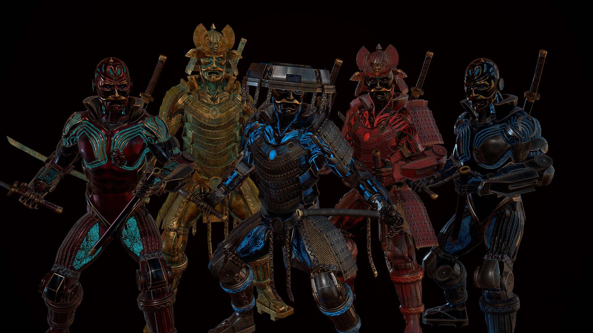 Cyborg Samurai in Characters - UE Marketplace