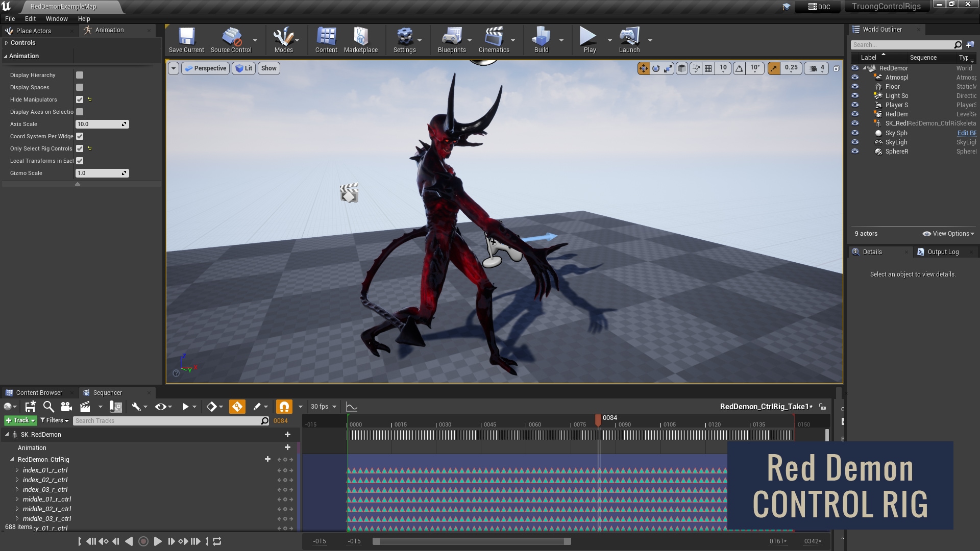 Red Demon Control Rig in Characters - UE Marketplace