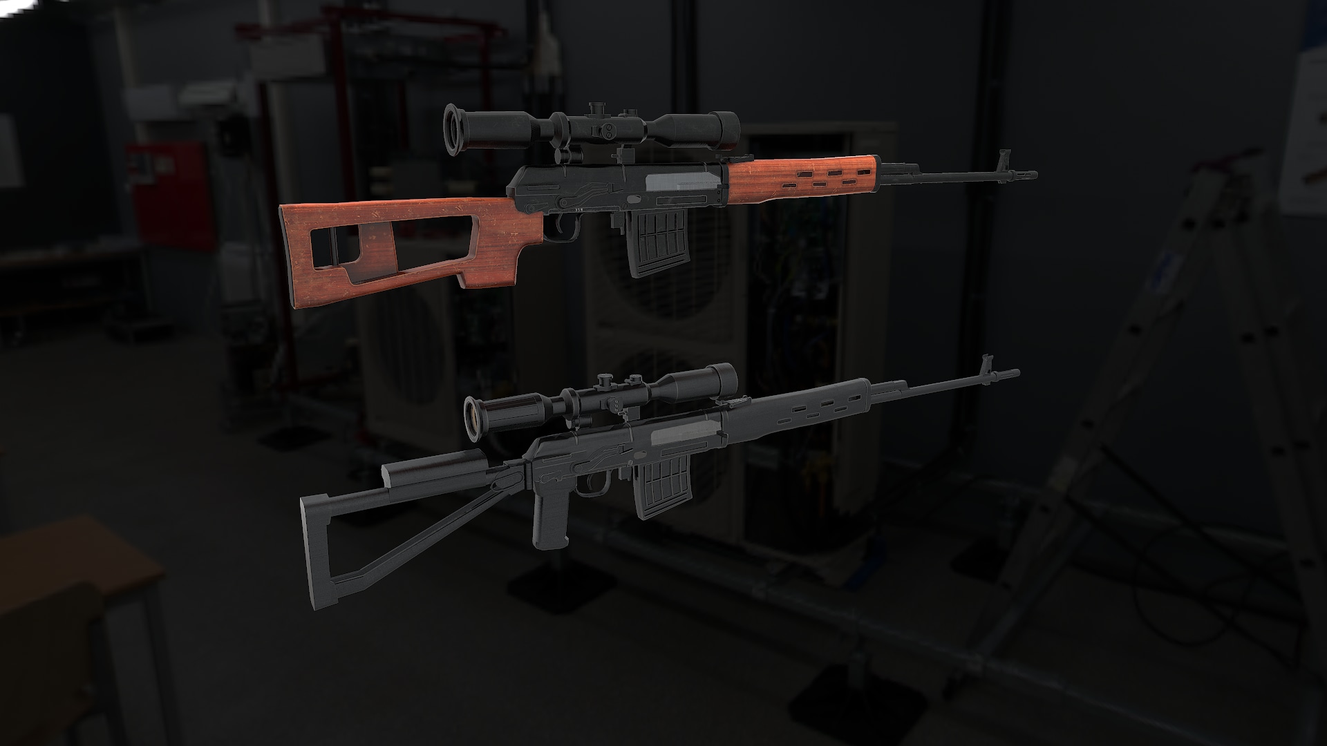 SVD and SVDS sniper rifle in Weapons - UE Marketplace