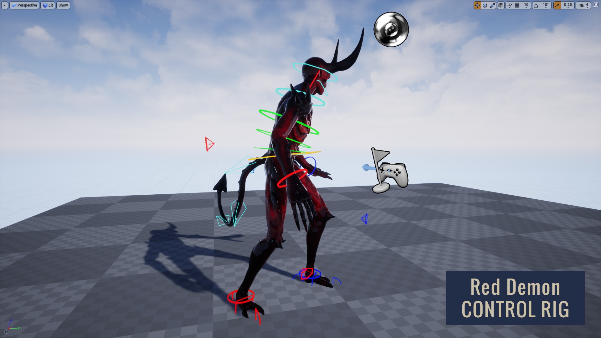 Red Demon Control Rig in Characters - UE Marketplace
