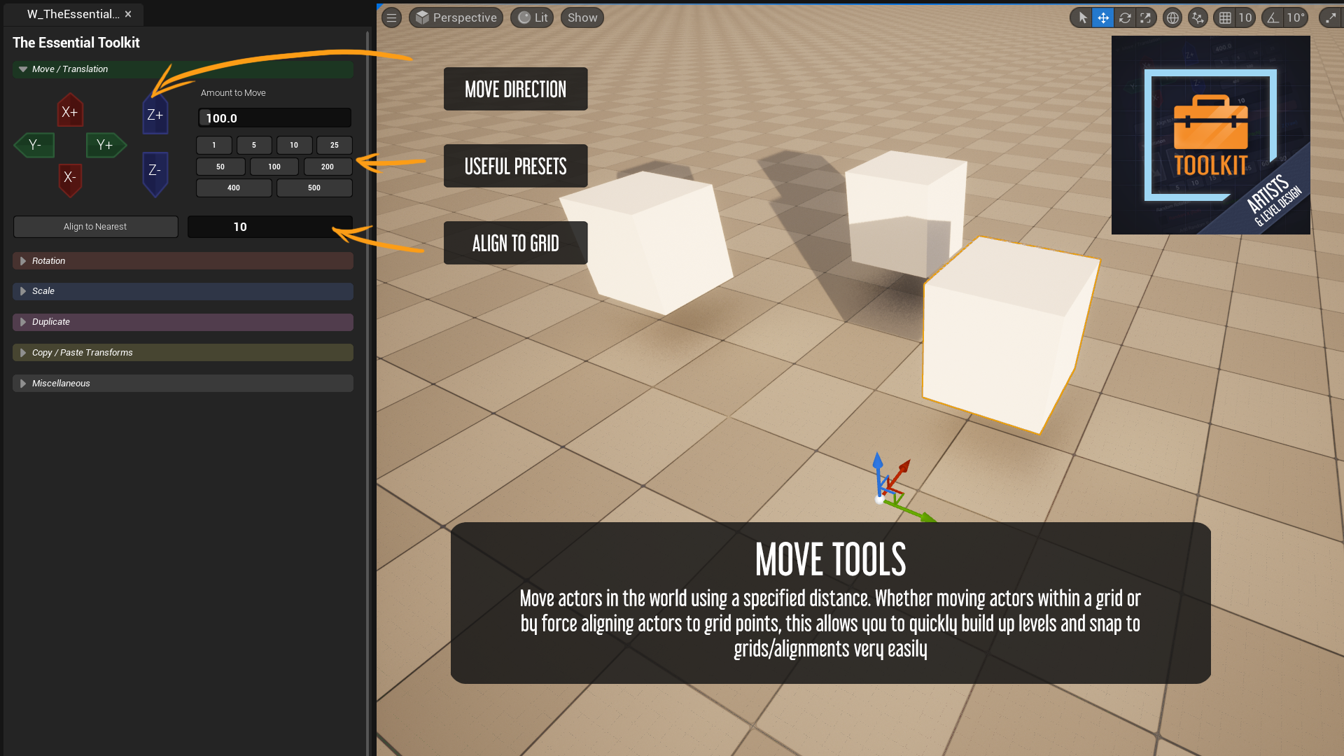 Essential Toolkit for Art & Level Design