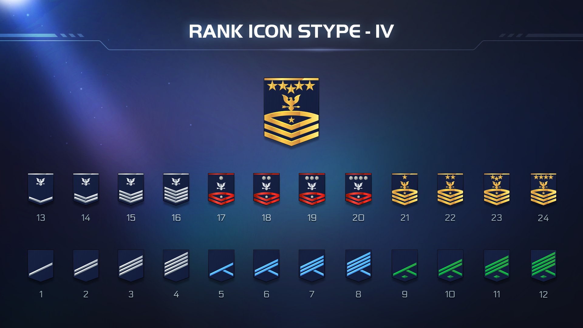 FREE - Asset - 4.26 - 4.27 - 2D Icons - 150 Space Rank | Unreal Asset