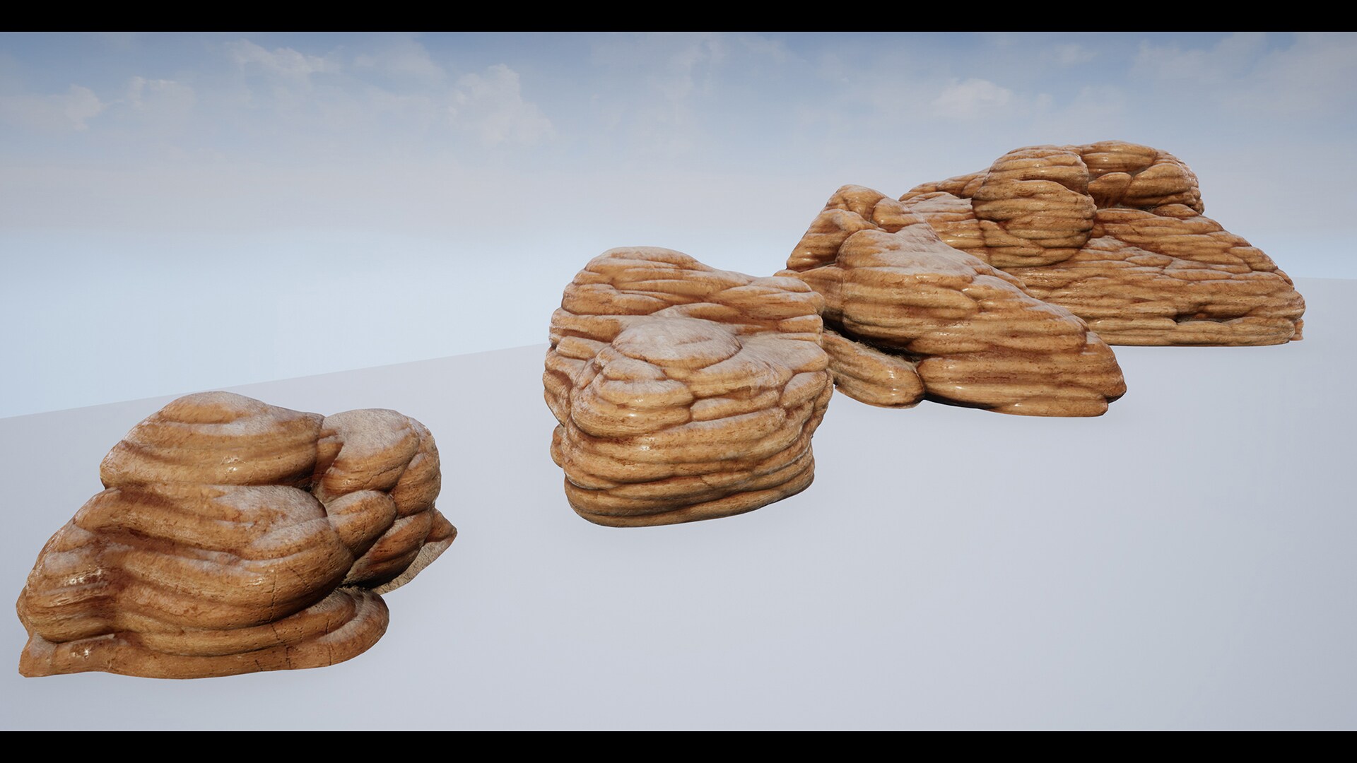 Smooth Alien Rock Formations in Props - UE Marketplace
