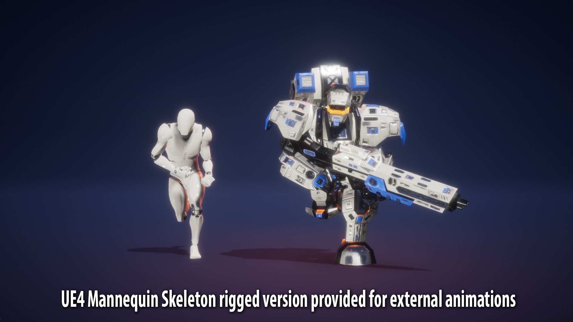 Robot Hero : Modular PBR in Characters - UE Marketplace