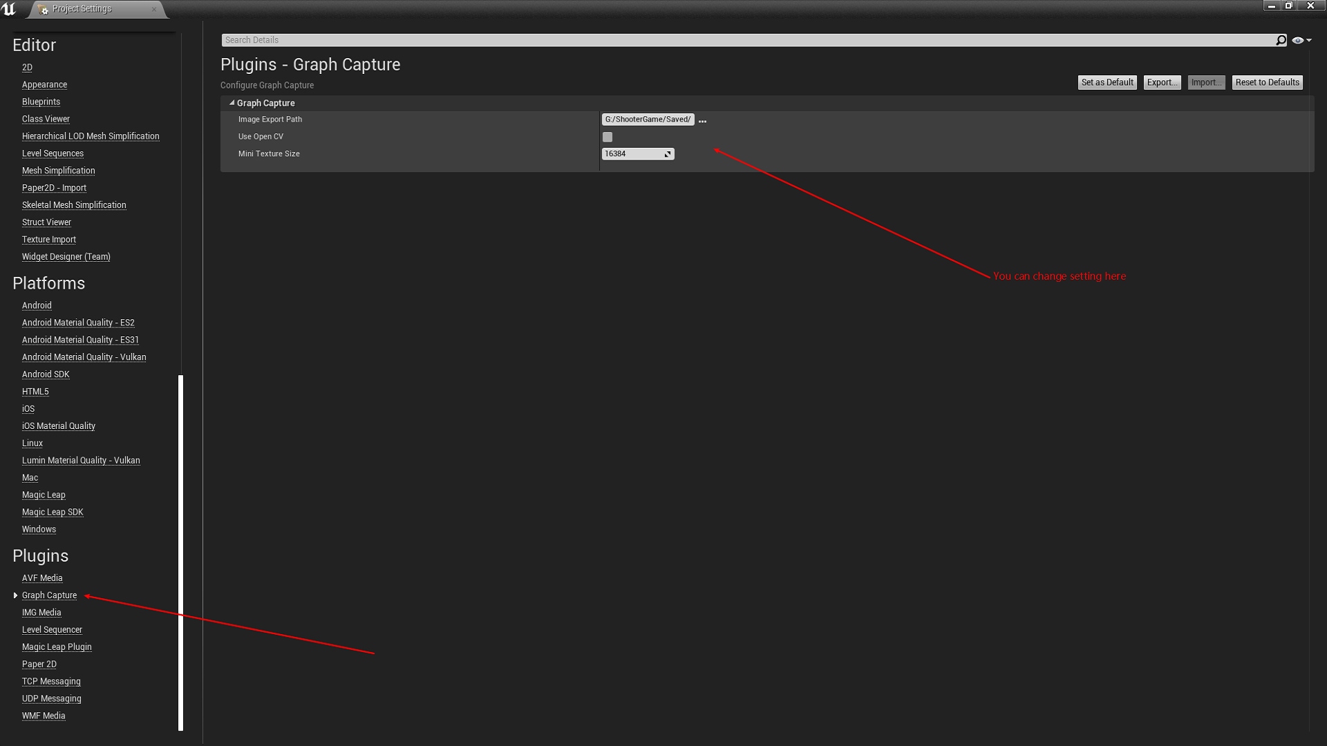 Graph Screenshot in Code Plugins - UE Marketplace