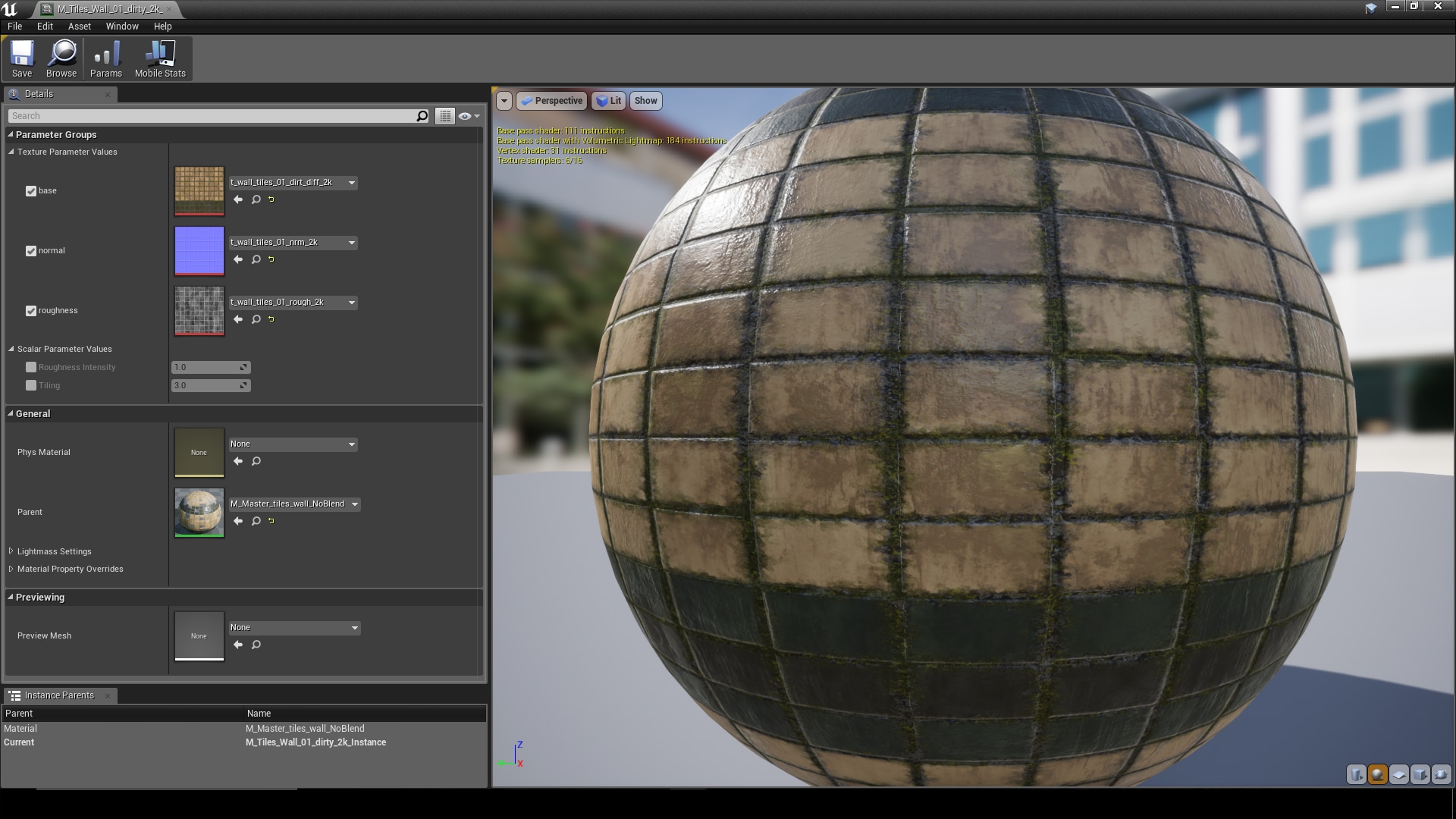 2 different Tile materials with Vertex Paint option in Materials - UE ...