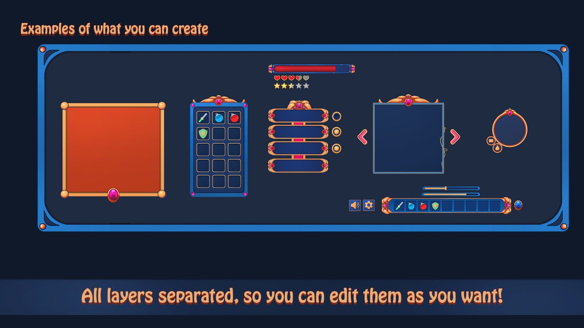 Fantasy UI Pack in 2D Assets - UE Marketplace